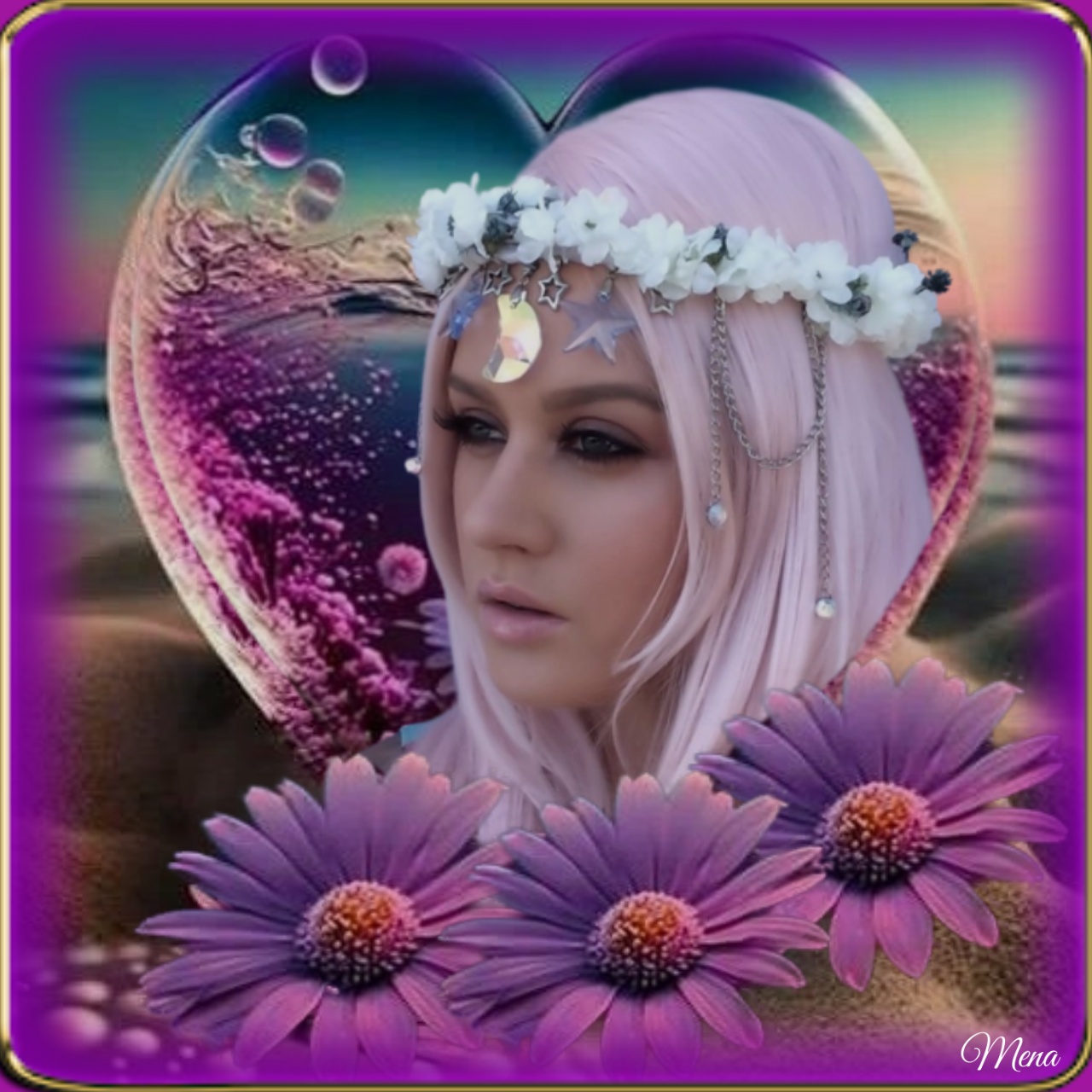 Mena's Frames - Mena Me Love Roses - Mena Kimi Art Frames Molduras Diversas - Mena Kimi Art ...