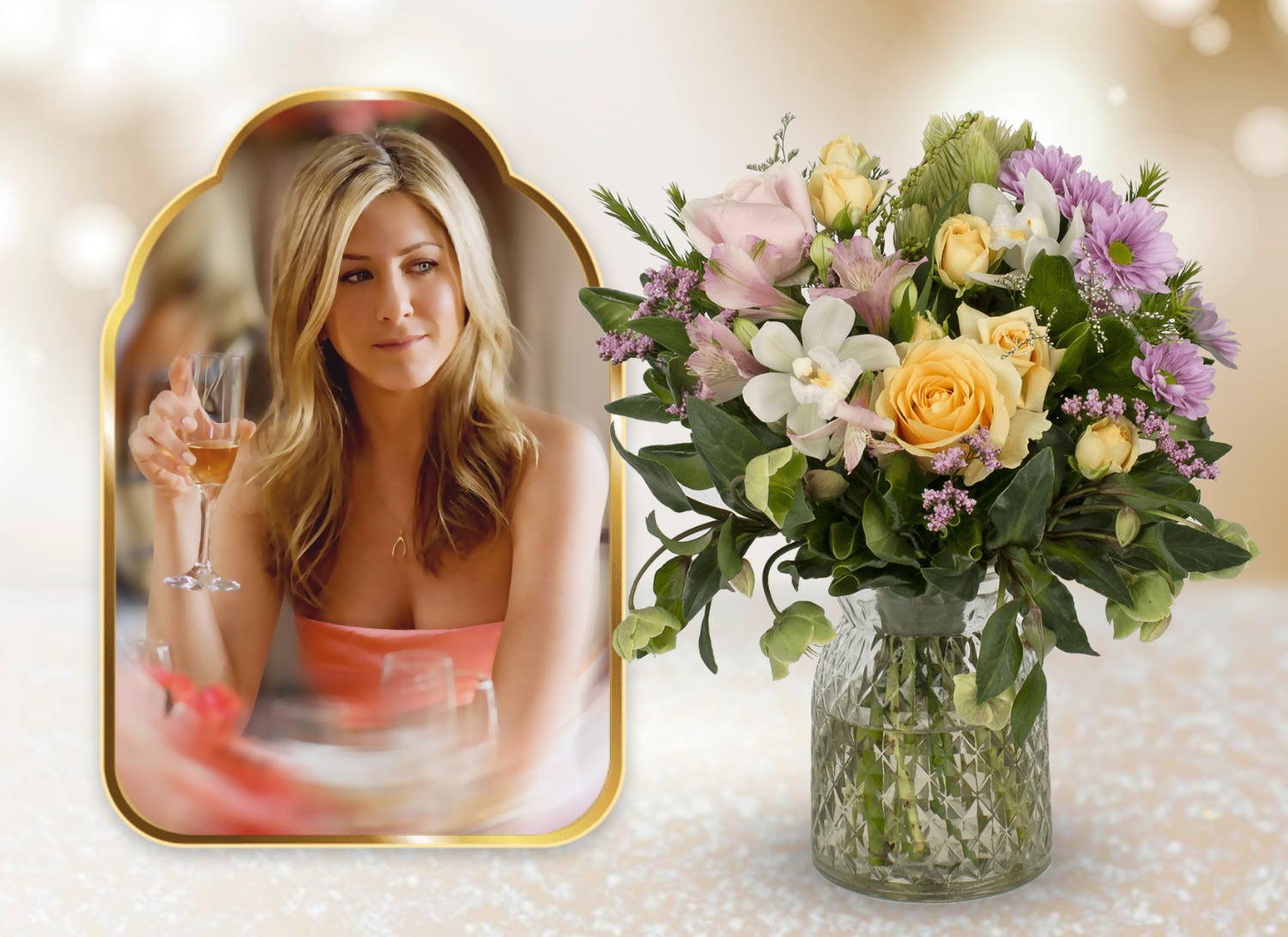 Jezebel64's Floral - Bouquet Have A Great Day Thinking Of You Pink Rose ...