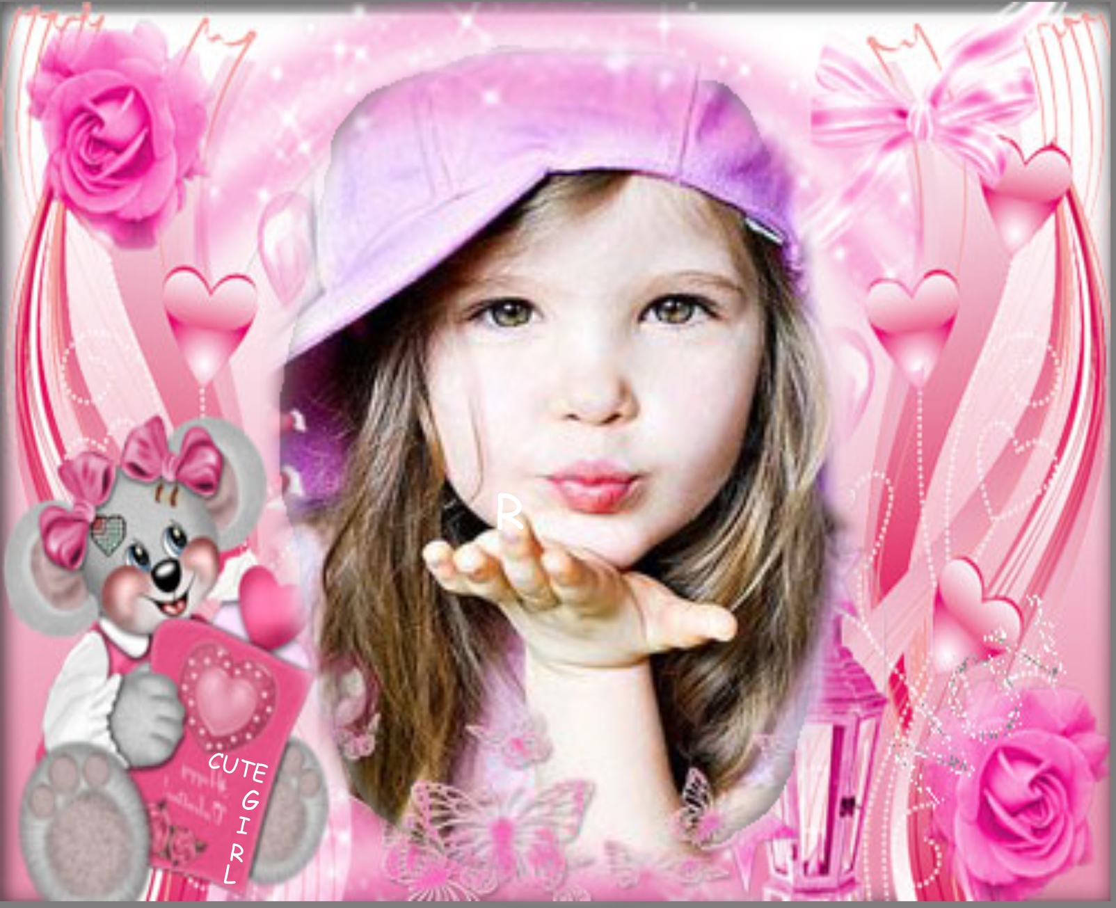 marialedesma1958's Girly Girl Frames - 2011 April - Cute Girl Pink Blue ...