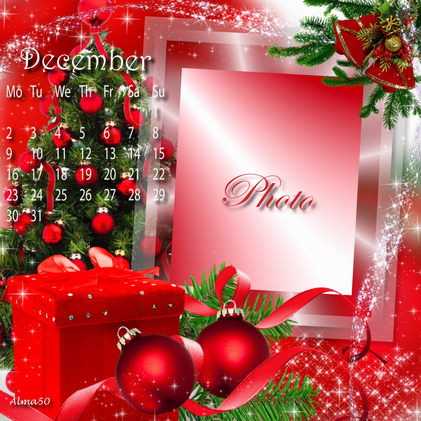 alma50's Kimi Frames - 2011 November - December calendar#3 Alma50 ...