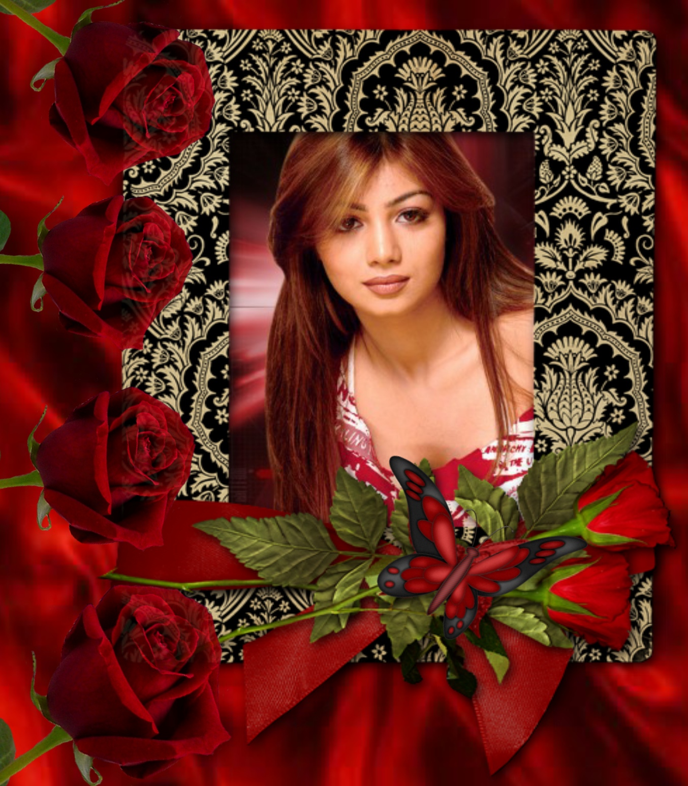 marialedesma1958's Picture Frames - 2011 March - Red And Black Frame ...