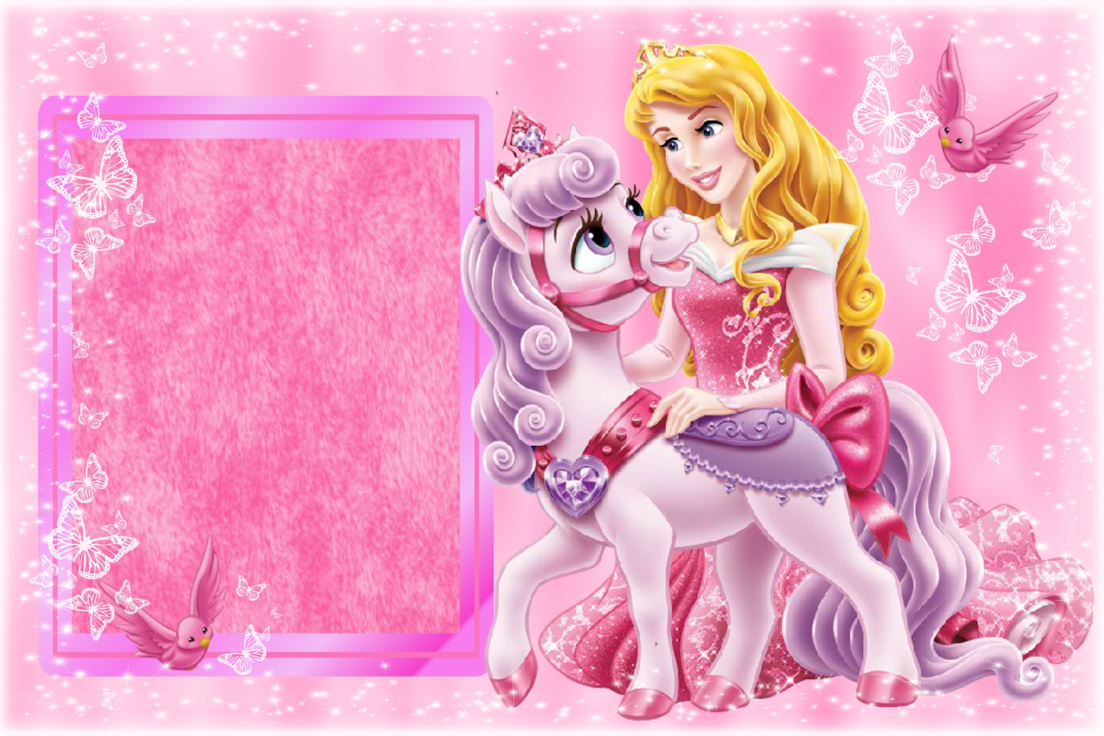 Sinnlich's Kids Frames - Princess - Princess - Pink Disney Pony ...