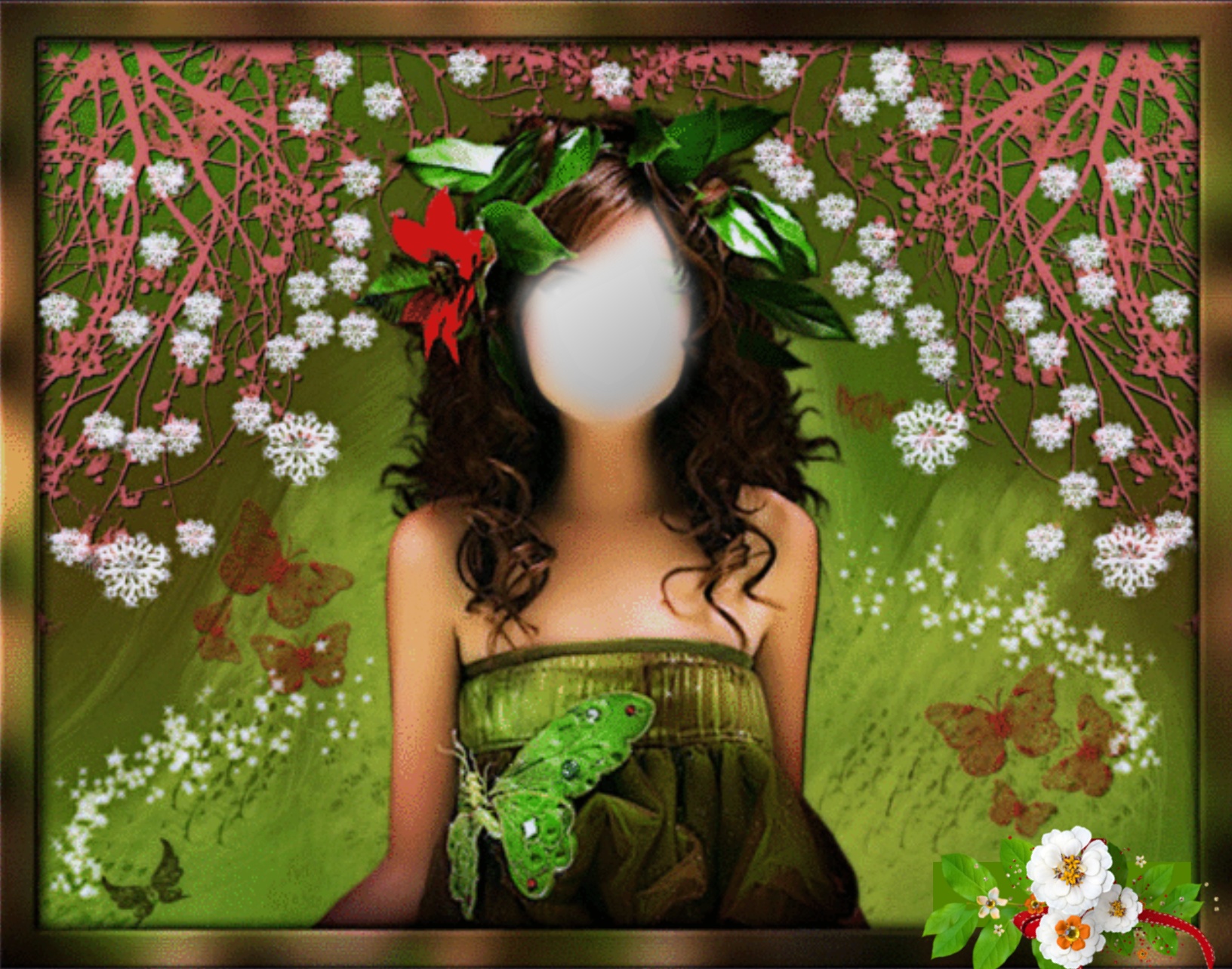 jbedwards007's Face Cut-Out Frames - 2013 March - Glittering Butterfly ...