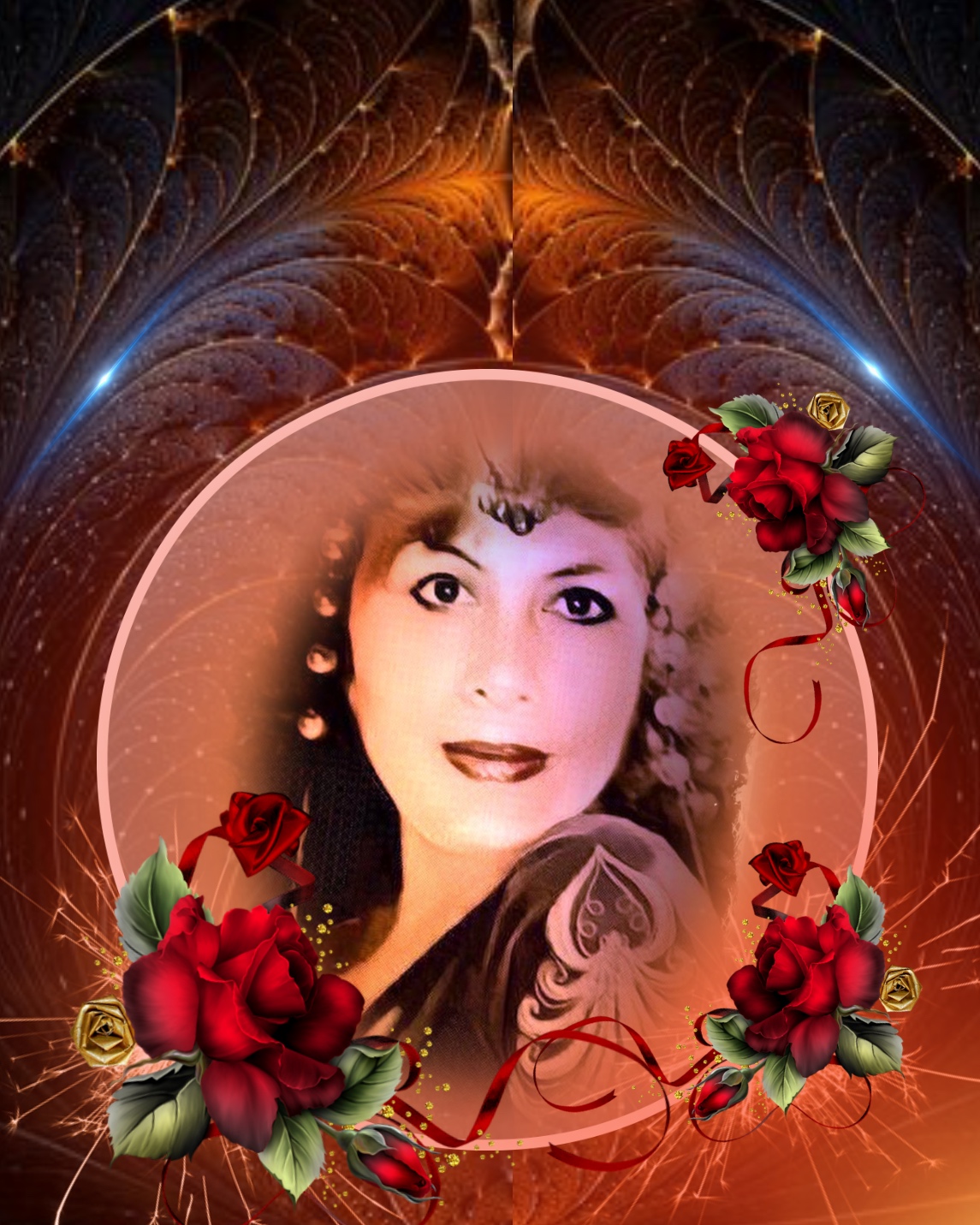 Wienie Coppen's Love romance - circle portrait roses - circle portrait ...