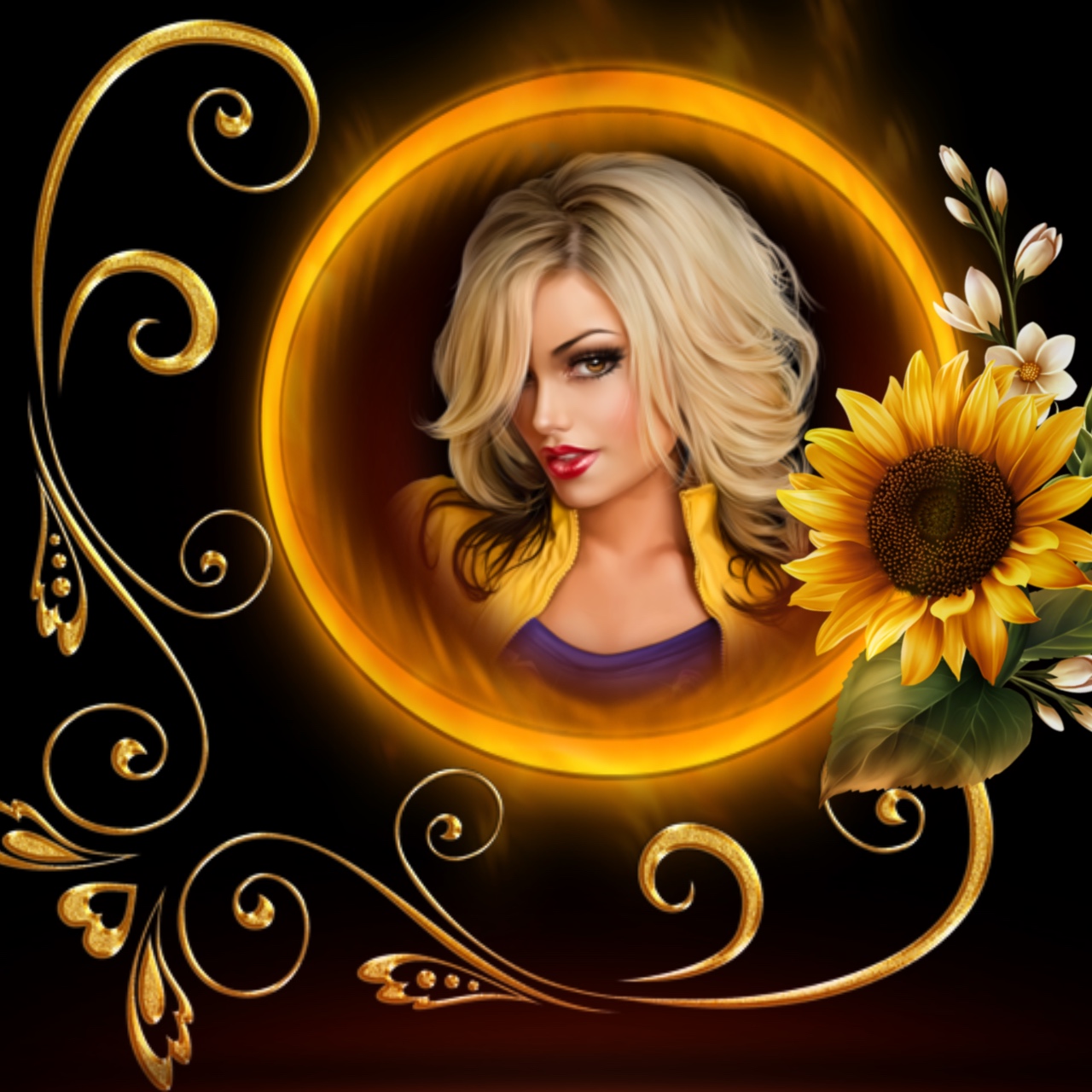 Wienie Coppen's Photos - beautiful circle sunflower - beautiful circle ...