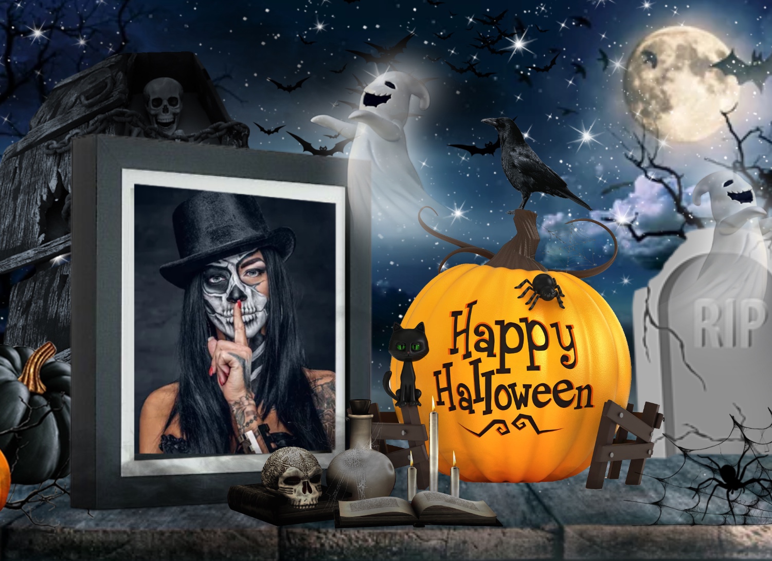 Nette's Halloween Frames - Halloween Spooky Nette - Halloween Spooky Nette