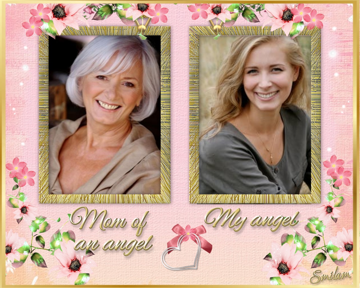 smilam's In Memory Of... Frames - In Loving Memory - Mom of An Angel and My Angel Double frames ...