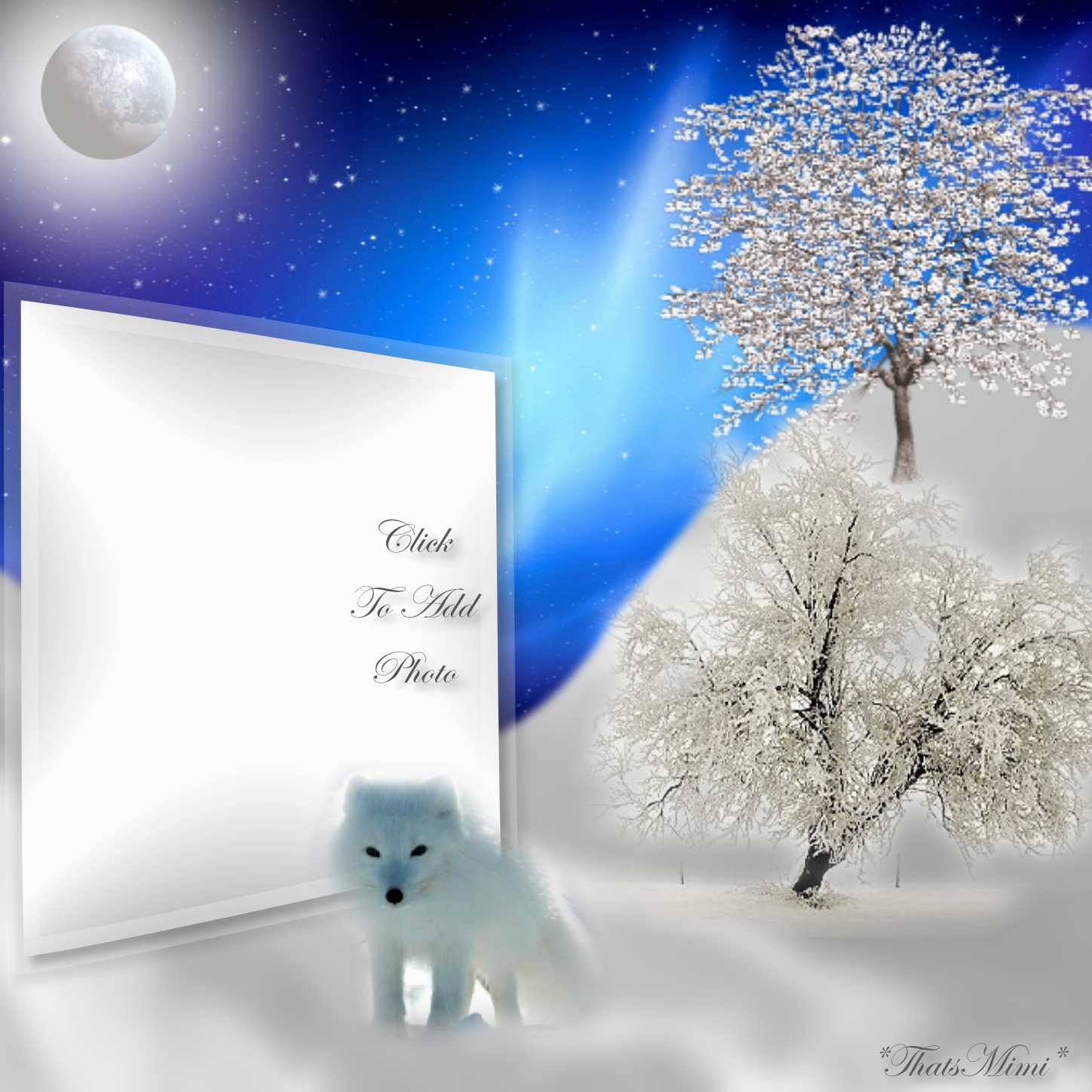 ThatsMimi's Winter Frames - 2013 November - ~*~ White Fox! - ~*~ White ...