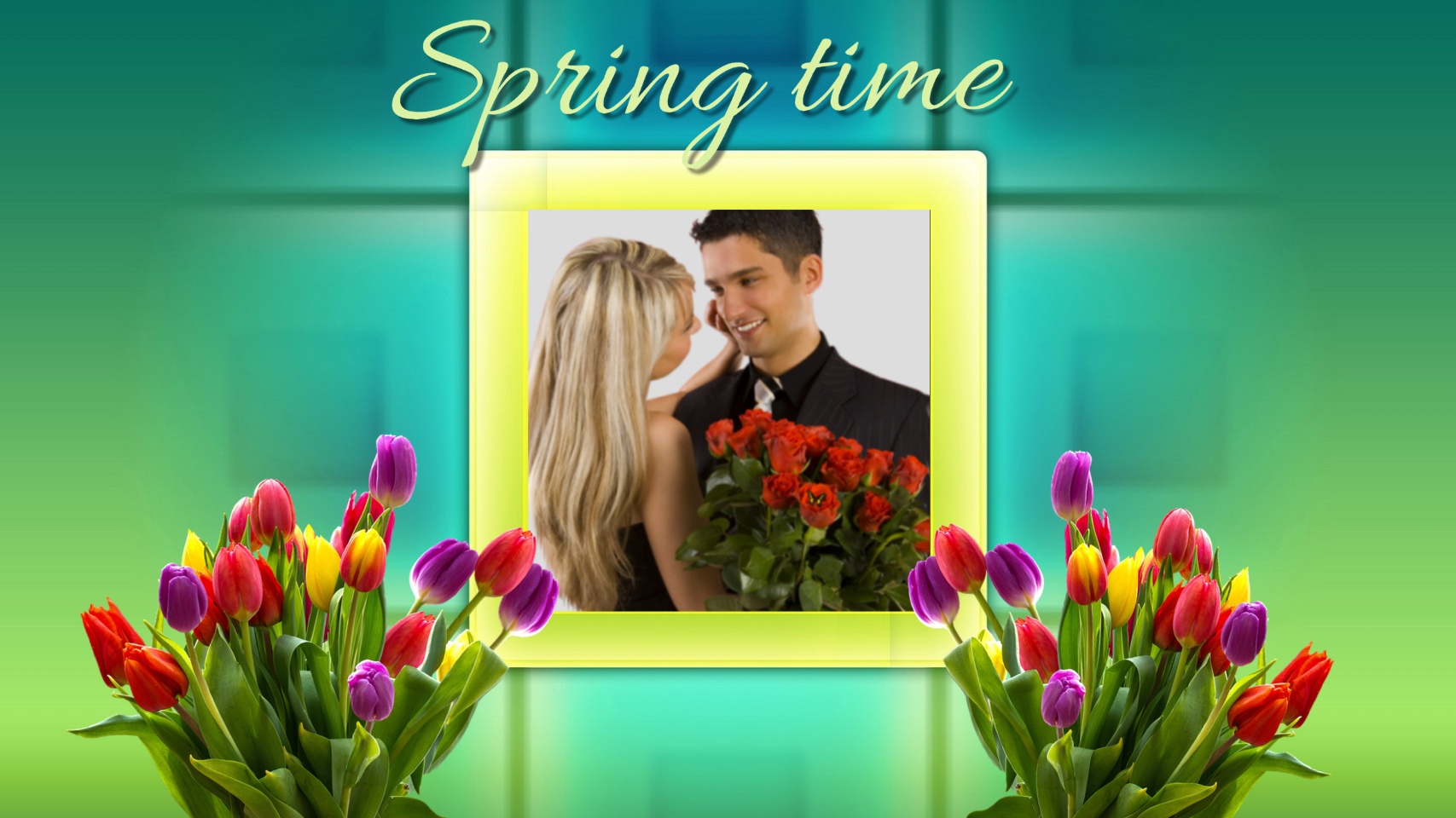 Emily50's Abstract frame - Abstract Spring Love - Abstract Spring Love