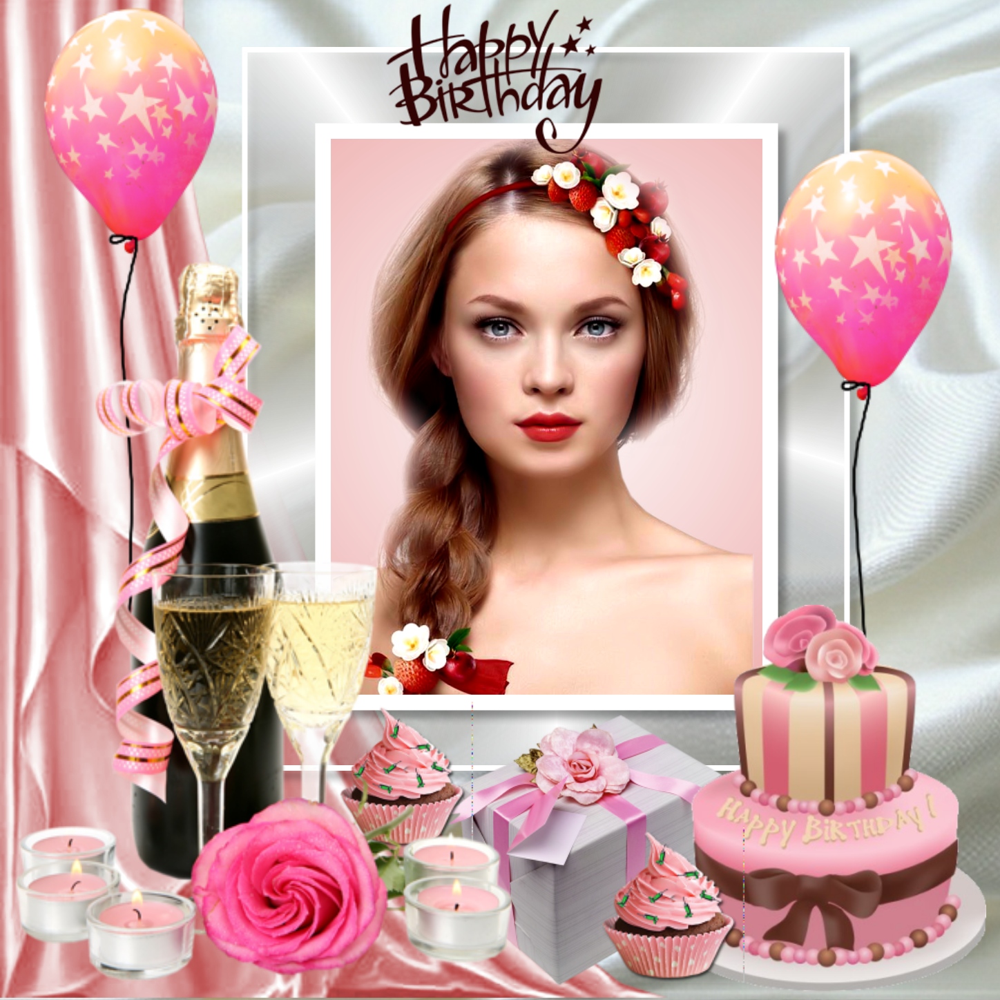 Nette's Birthday / congratulations Frame 🎉🎁 - Birthday Wishes Happy ...