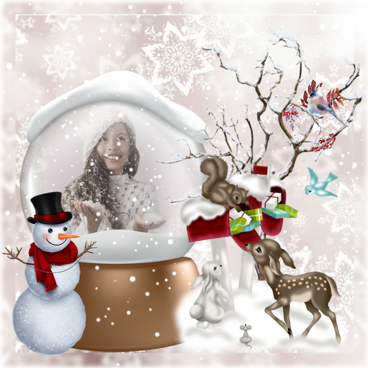 It'sMichelle's WINTER - Snowglobe Snow Flakes Winter Kids - Snowglobe ...