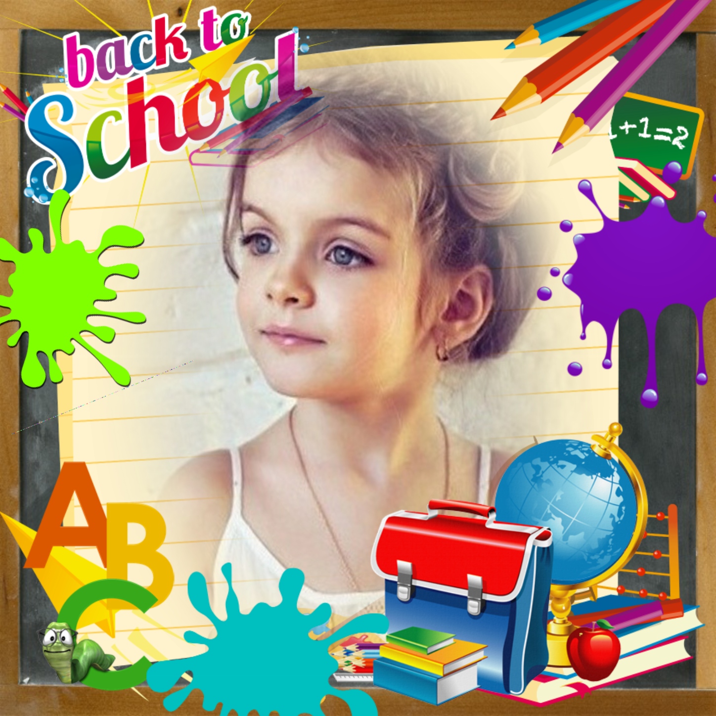 Nette's Back to School/Graduation Frame - Back To School Kids Photo ...