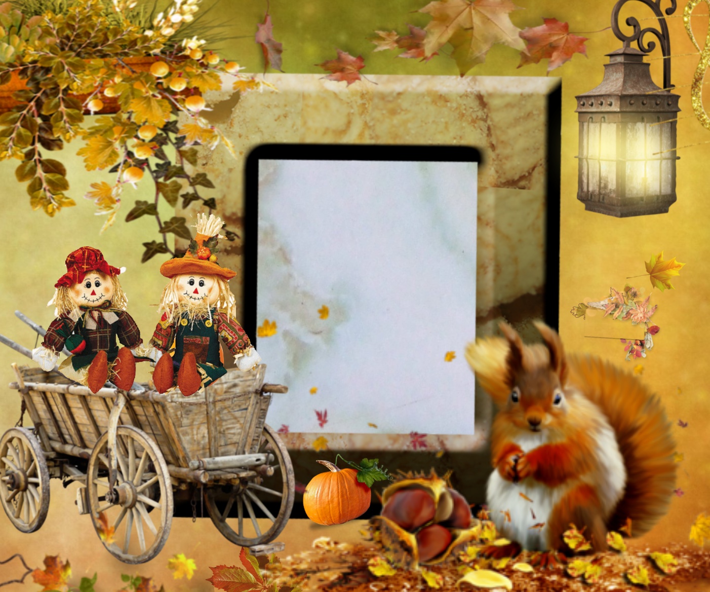 Emily50's Fall Frames (Vintage) - Fall Autumn pumpkinslKidsChild - Fall ...