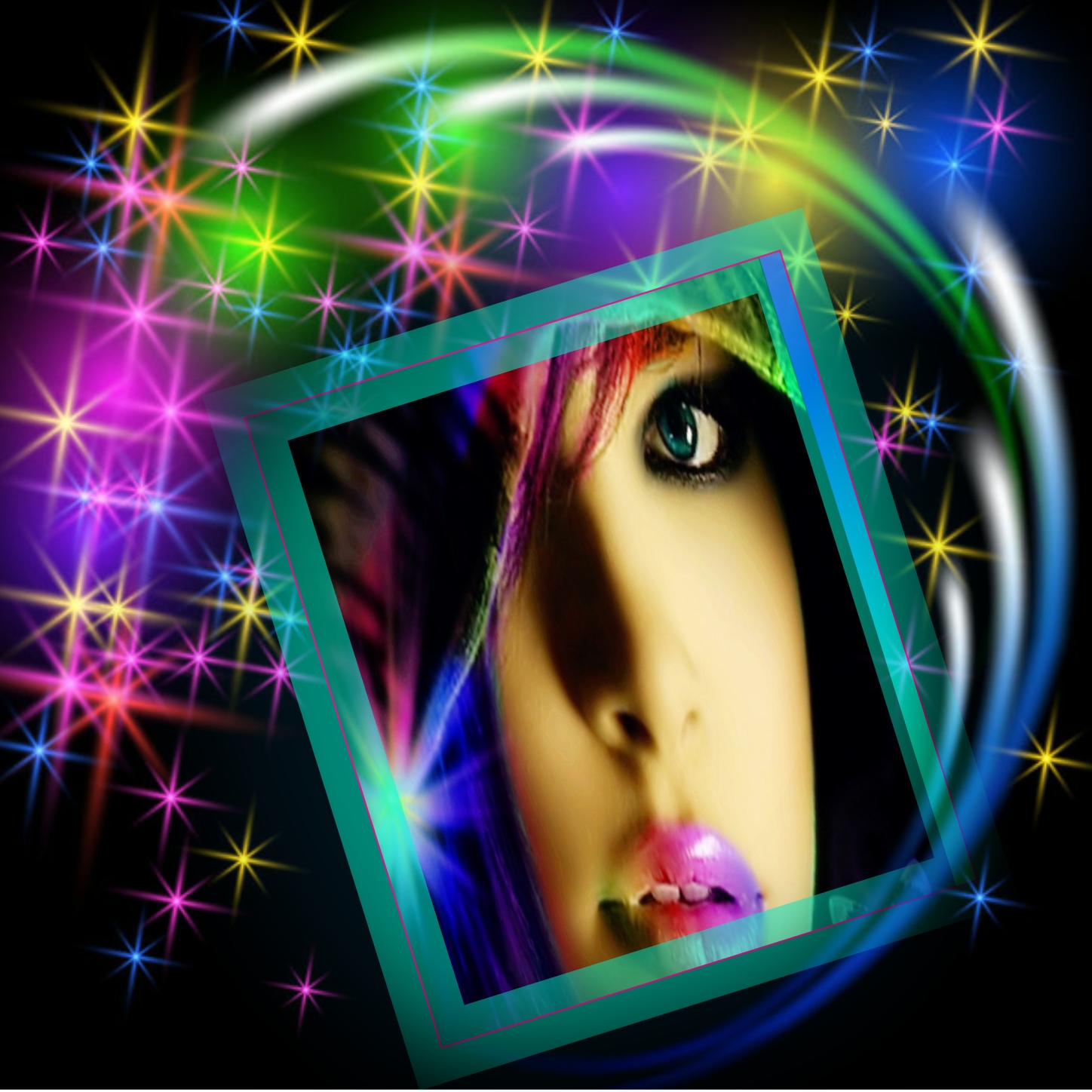 It'sMichelle's Fun Frames - 2015 May - Colorful stars Horror02 fun ...