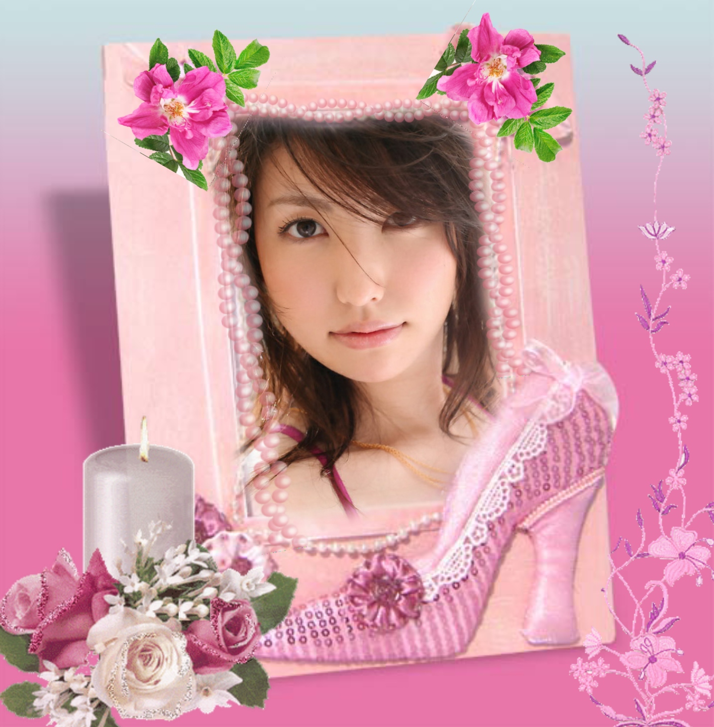 marialedesma1958's Girly Girl Frames - 2011 May - Lady Pink Shoe ...