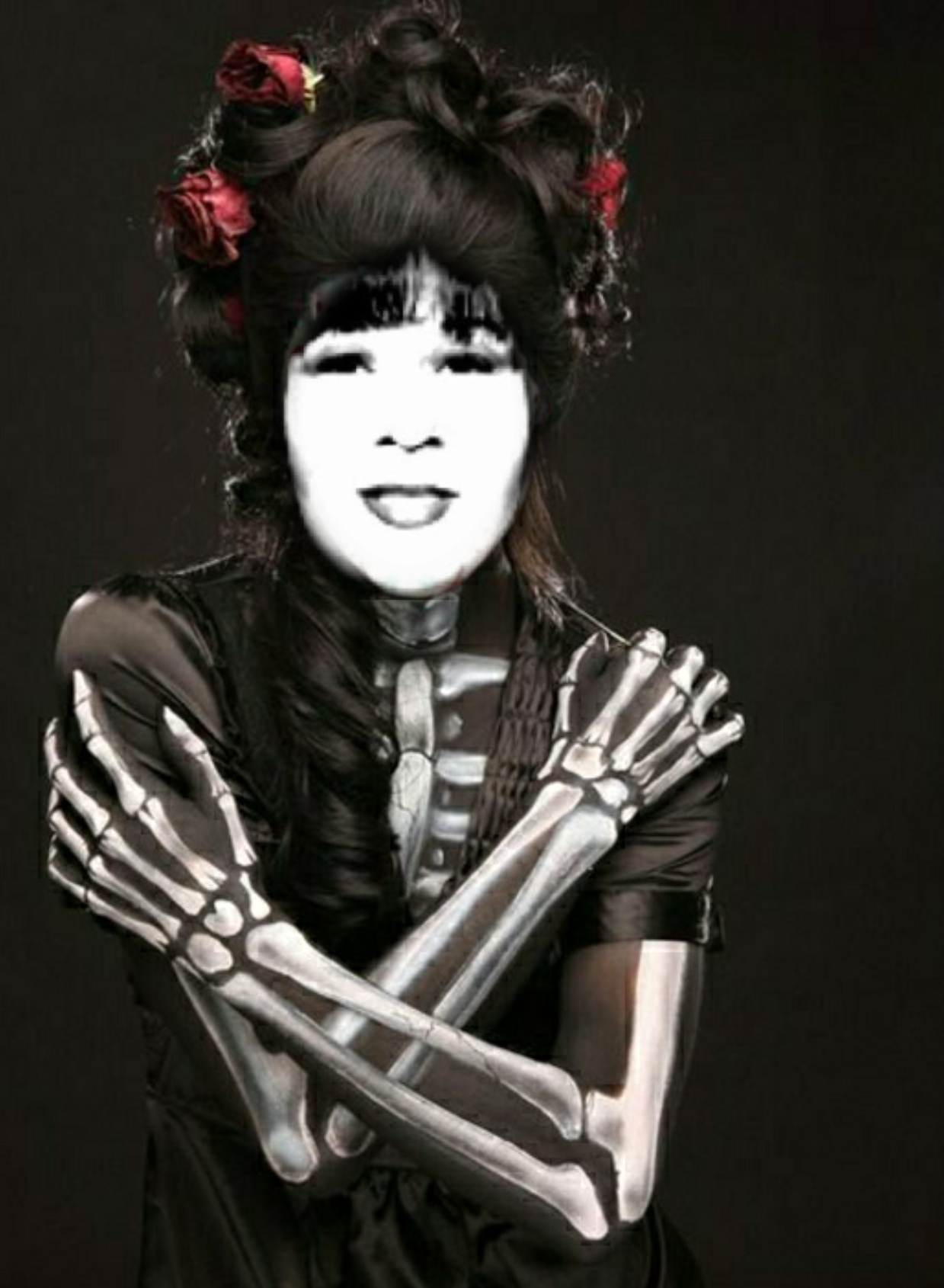 Blue-Nightingale's Face Cut-Out Frames - 2013 October - Skeleton Girl ...