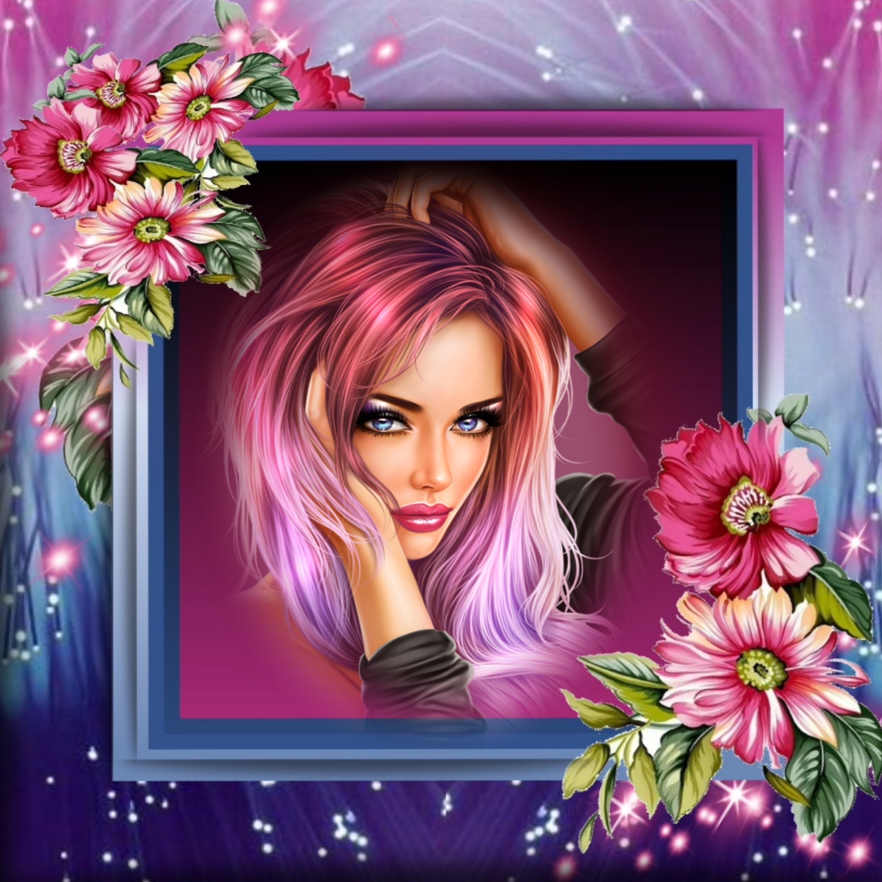 Wienie Coppen's Photos - beautiful frame flowers - beautiful frame flowers