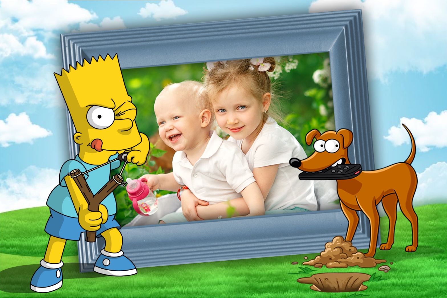 Nette's Cartoon Kids Frame🤡 - Cartoon Kids Kids Photo Frame SummerNette ...