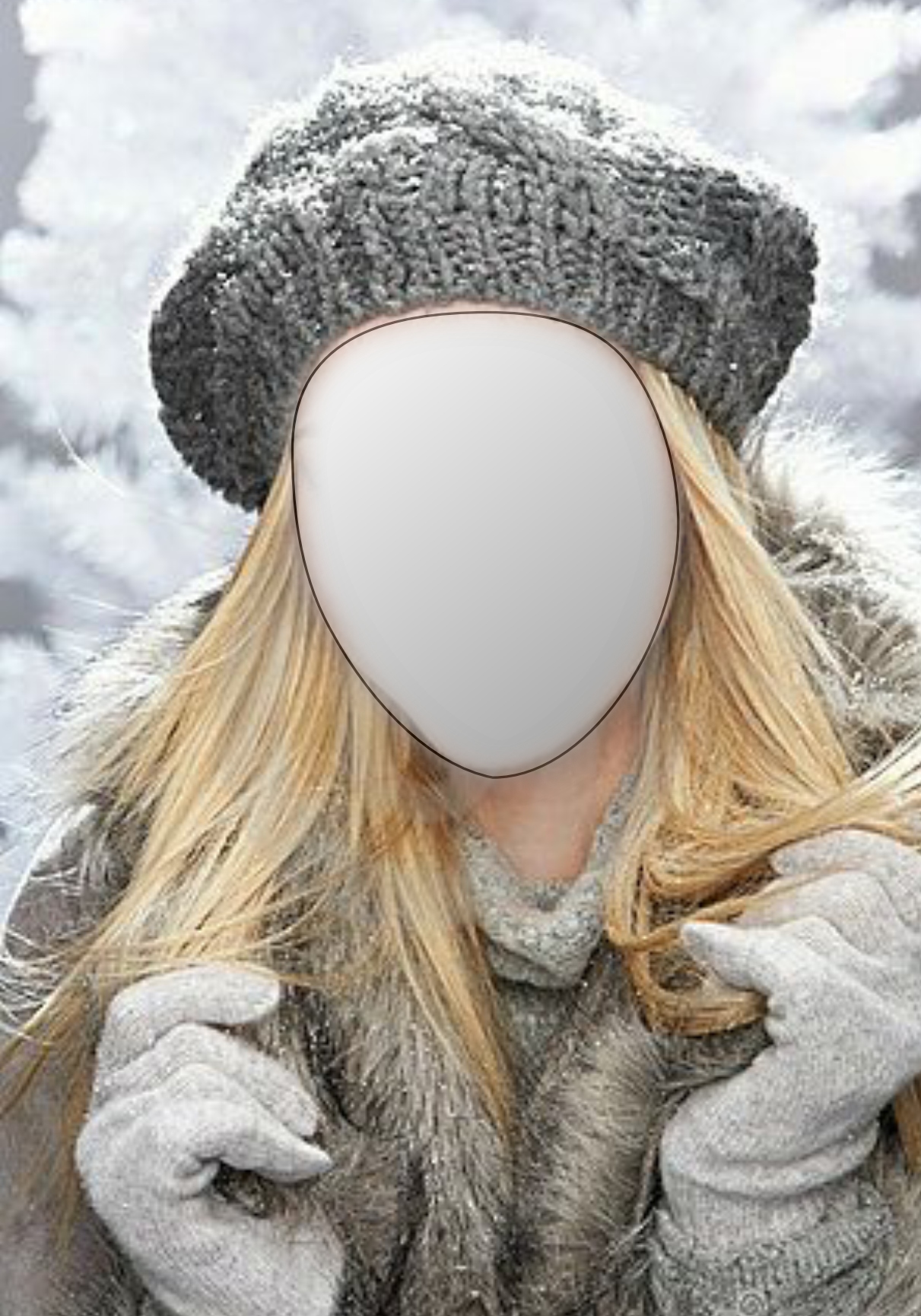 mamapets's Face Cut-Out Frames - 2012 November - a-j winter fur coat ...