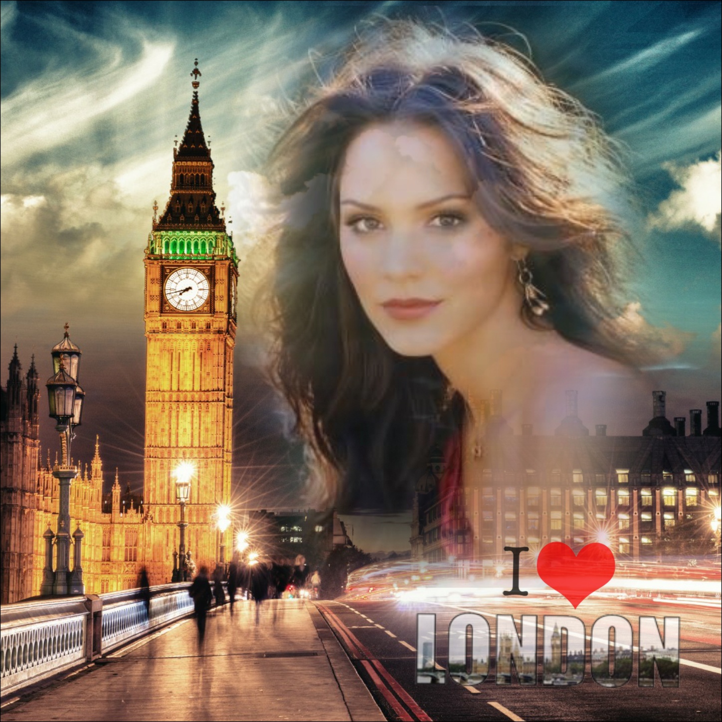 Nette's Countries Frame - I Love London Nette great Britain - I Love ...