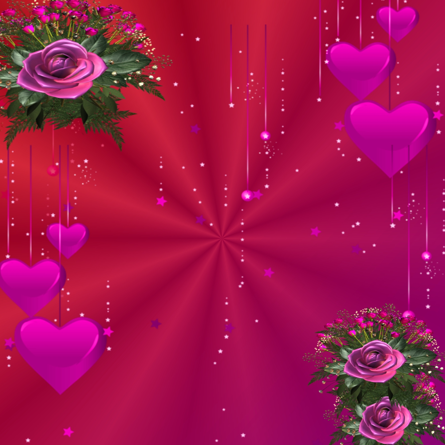 Emily50's Picture Frames - Large floral-heart frame Ghy01 picture ...