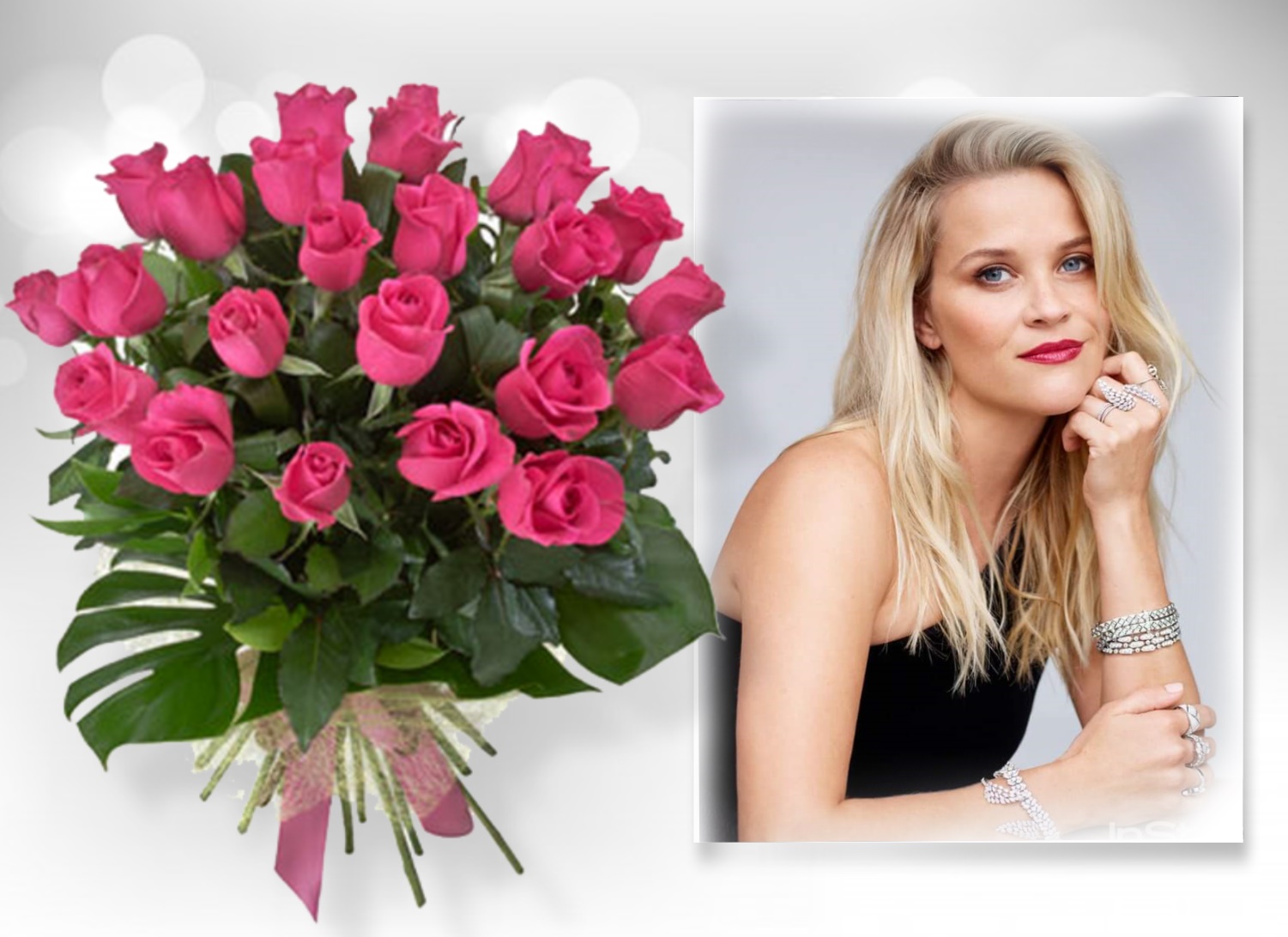 Elizabeth's SPECIAL DATES 🫶🏻 2/2 - A Special Date Pink Rose Bouquet - A ...