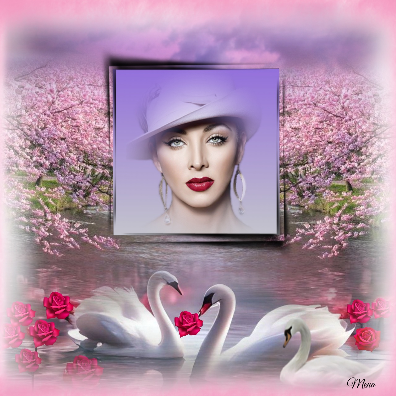 Mena's Frames - Mena Me Love Roses - Mena Kimi Art Frames Molduras Diversas - Mena Kimi Art ...