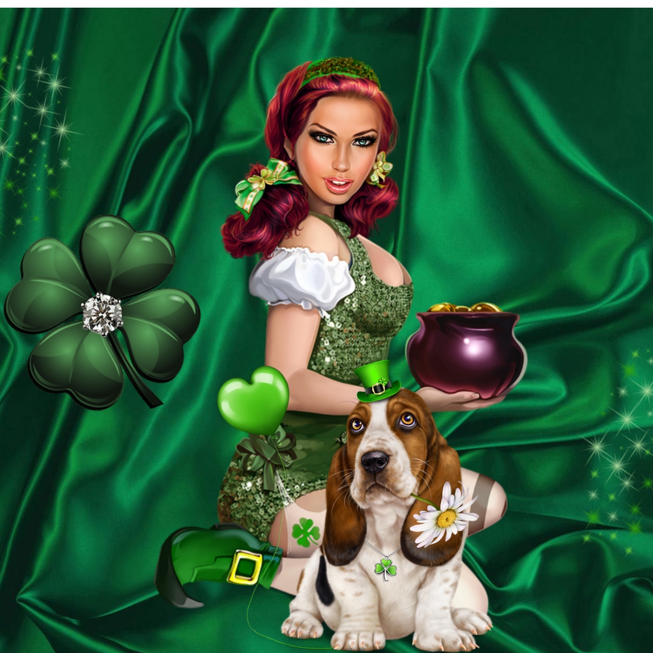 It'sMichelle's St. Patrick's Day - St Patricks Day Face Cut Outs - St ...