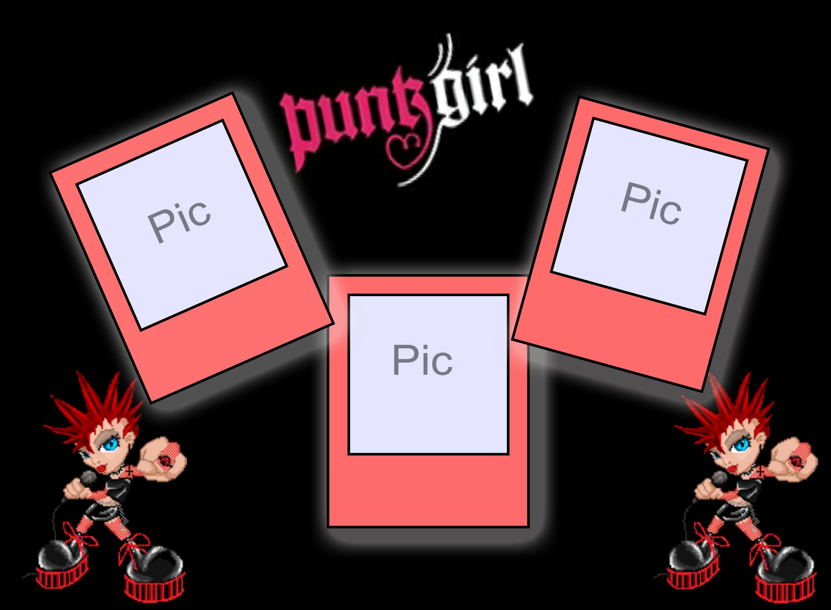 sazzyuk's Photo Album Frames - 2007 August - 2008 - Punk Girl Collage ...