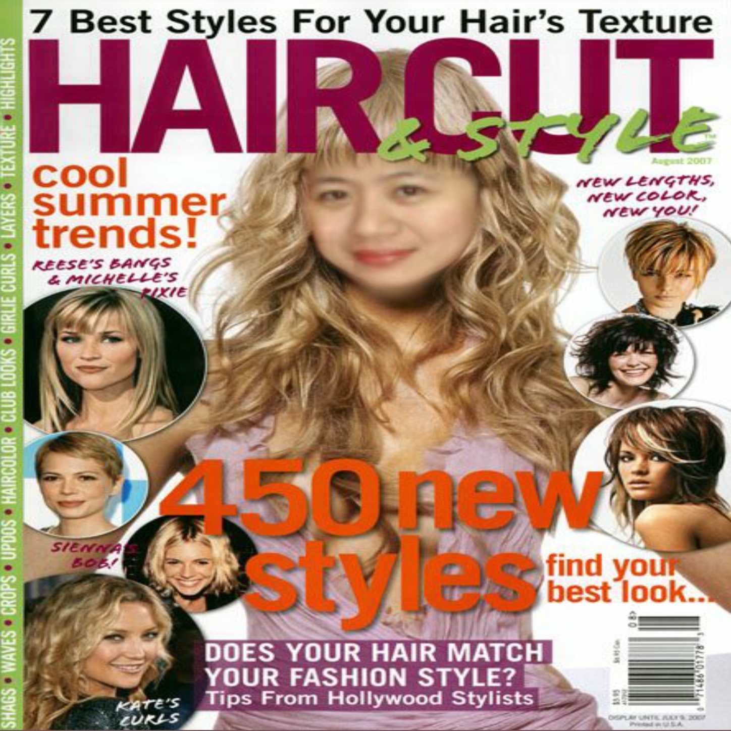 winnietot's Magazine Cover Frames - 2009 January - Haircut Mag -winnie ...