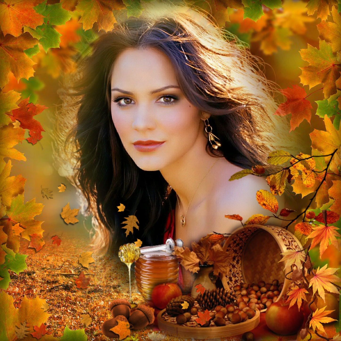 Nette's Girly Girl Frames👩‍🦳 - 2017 May - Autumn leaves Nette1652 ...