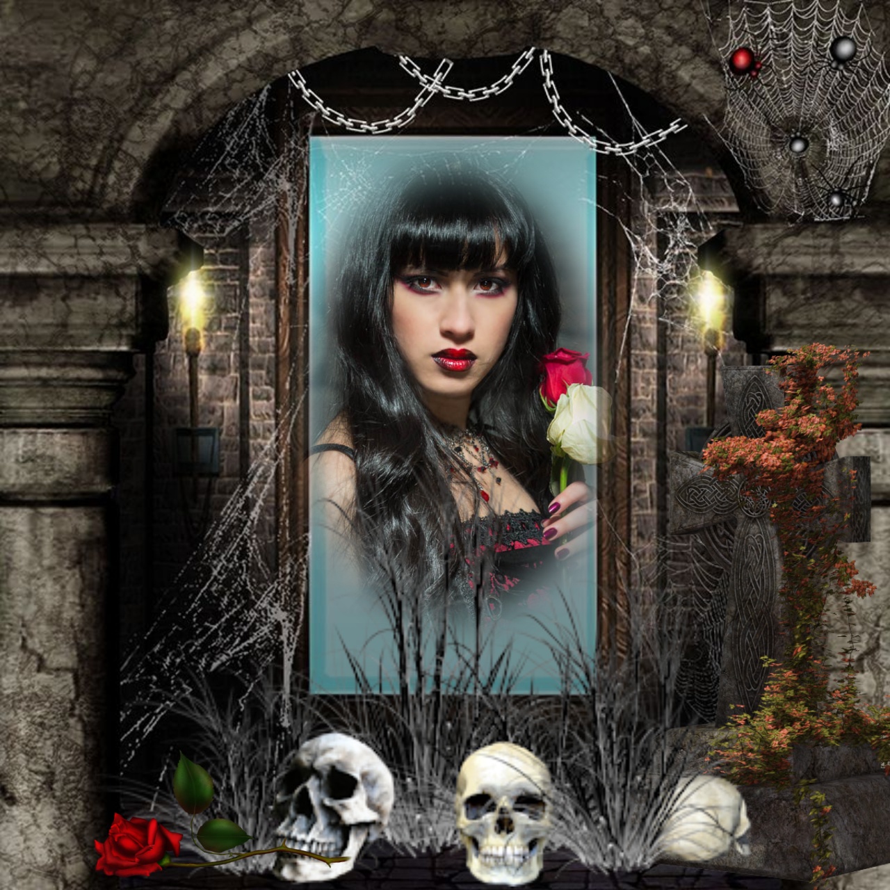 Nette's Goth, Punk and Emo Frames - 2018 - Skull GothPunk - Skull ...