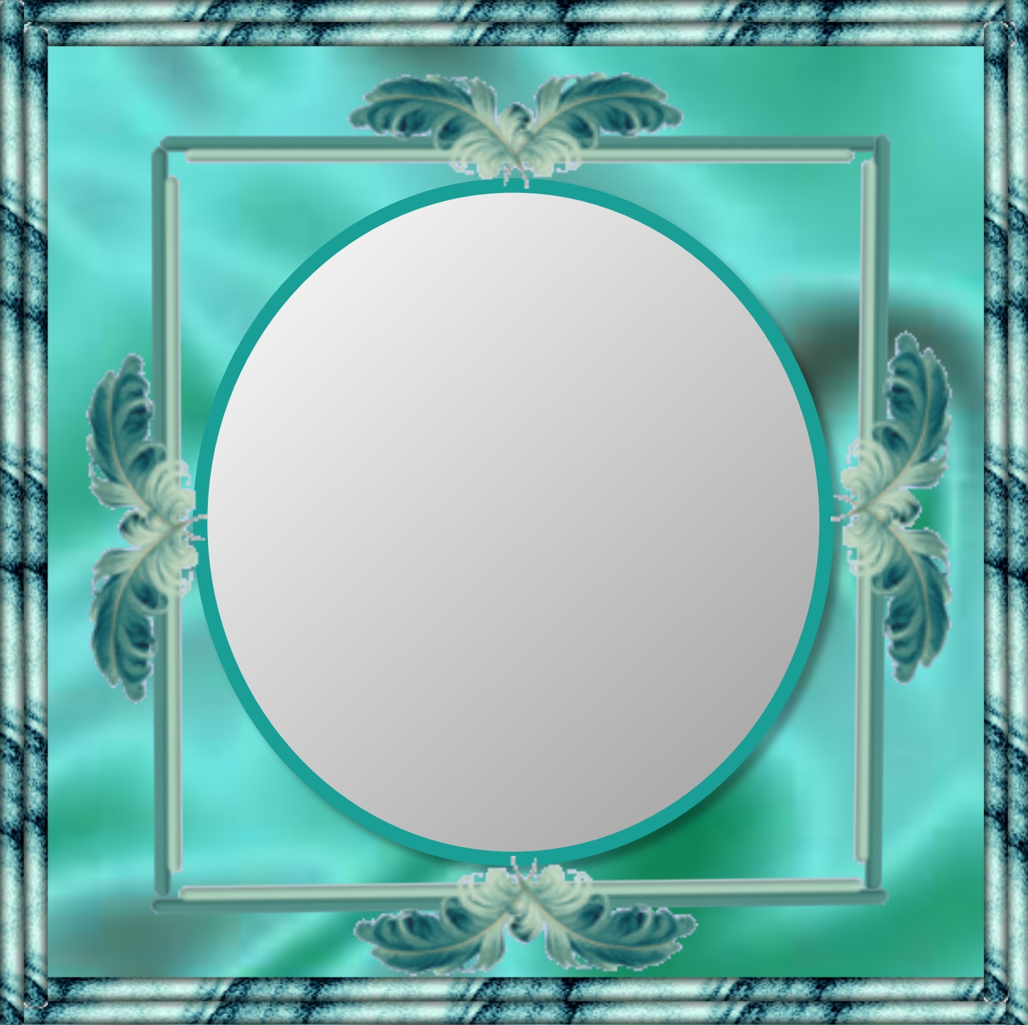 cleopatraVII's Picture Frames - 2010 May - Turquoise Frame Cleopatra ...