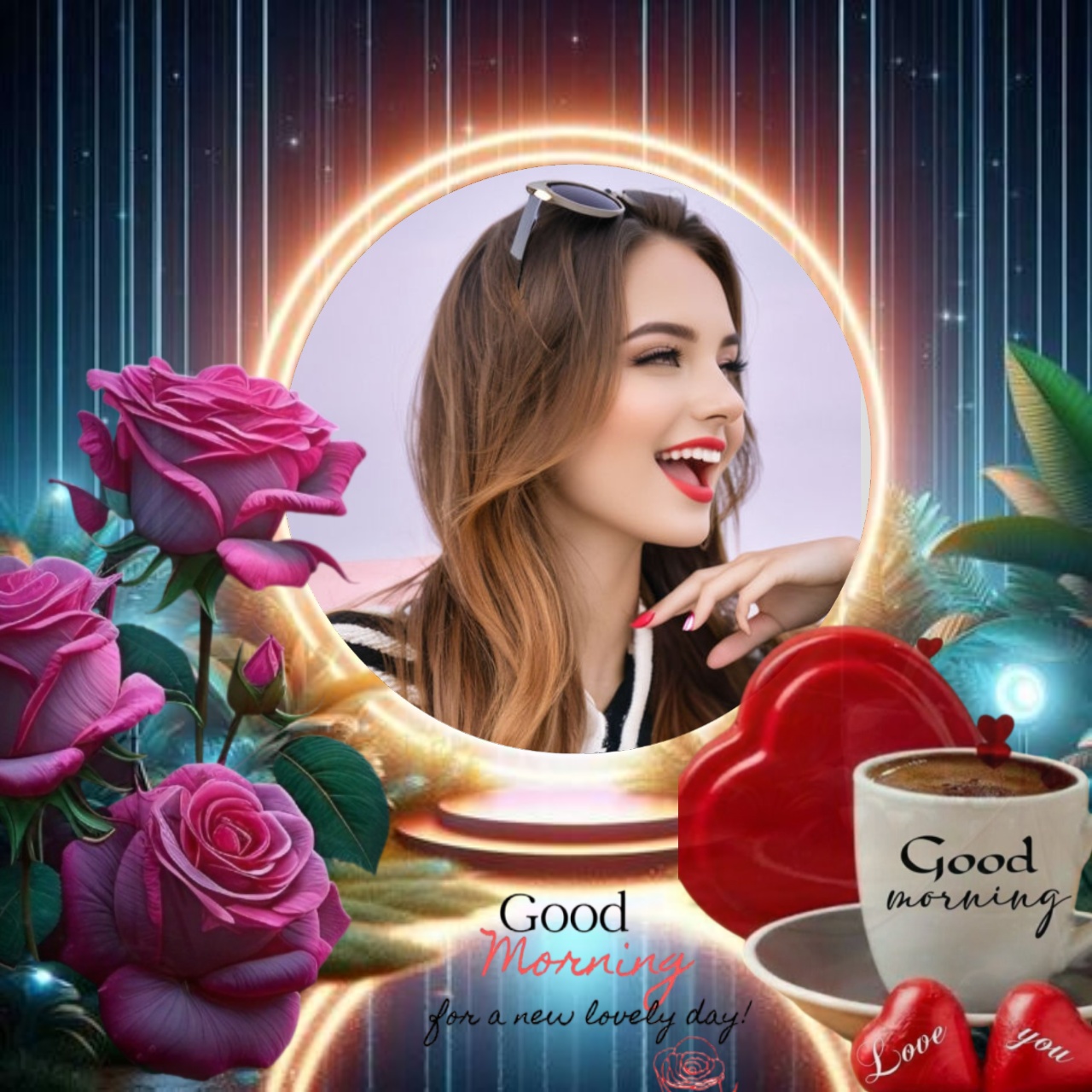 Emily50's Good Morning and Good Evening Frames - Good Morning Heart Love - Good Morning Heart ...