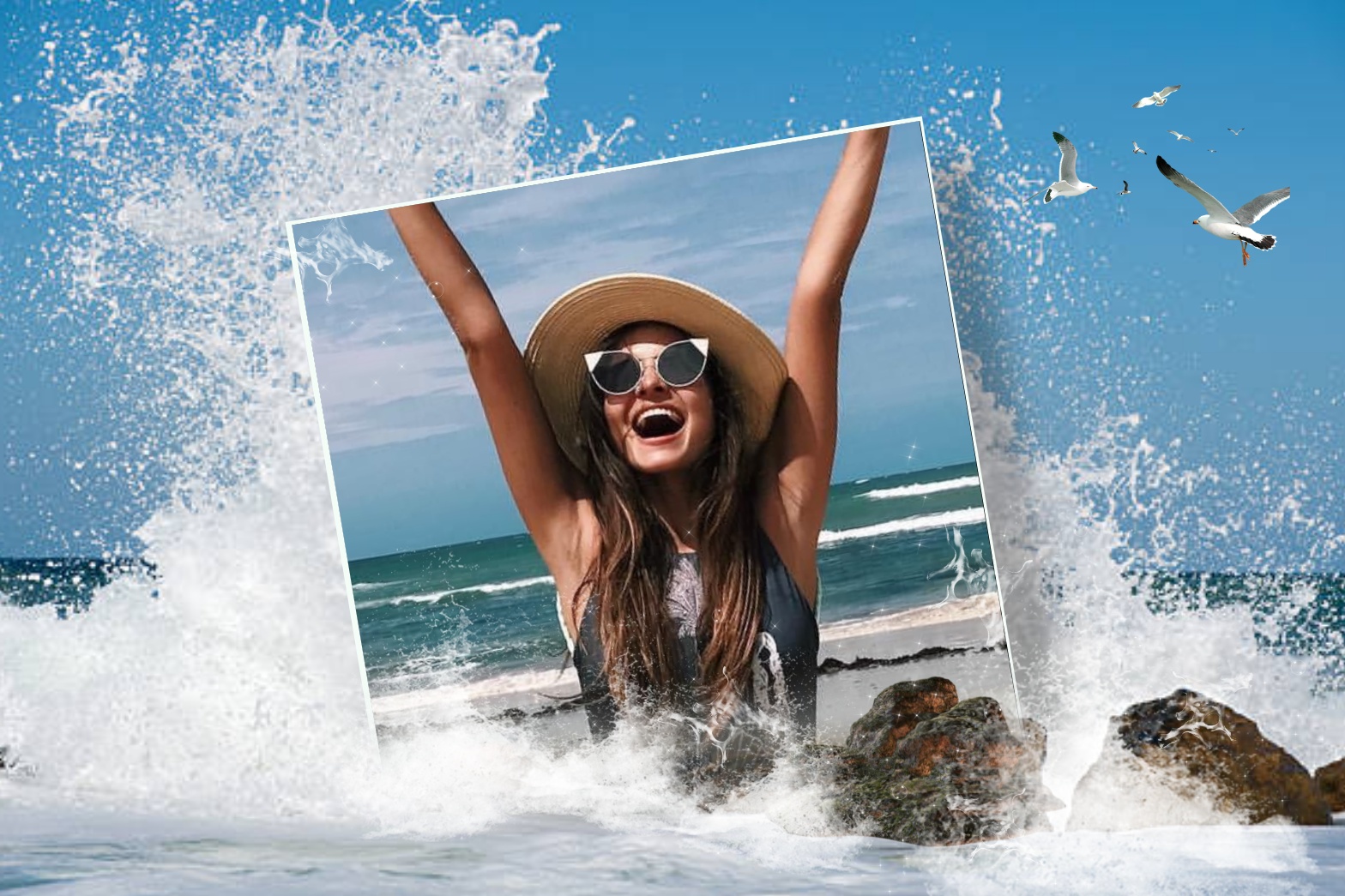 Elizabeth's BEACH & OCEAN 🌎 ⛱ - Ocean Nature Fun Frame - Ocean Nature ...