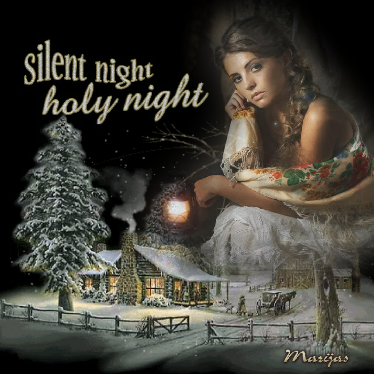MIRONNA's Christmas Frames - 2012 December - Silent Night, Holy Night ...