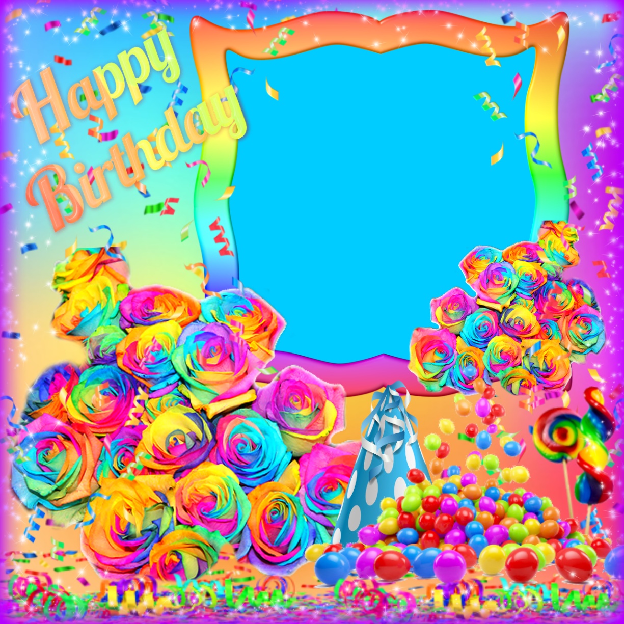 Sinnlich's Birthday Frames - 2018 July - Birthday Colorful , 1 Frame ...