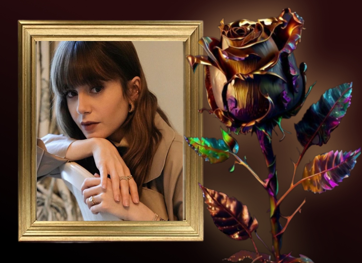 Nette's Flower Frame - Single Flower Frame Picture Frame Nette - Single ...