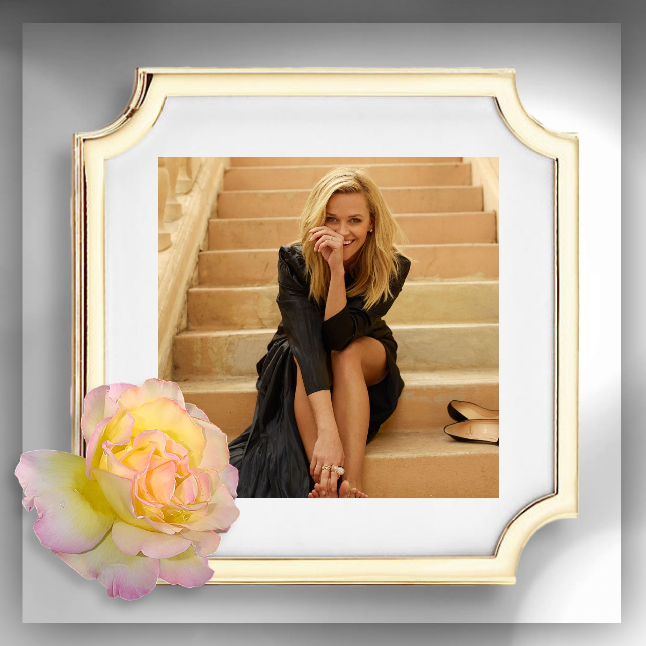 Elizabeth's PICTURE FRAMES 🖼 2/2 - Picture Frame Yellow Rose Elizabeth ...