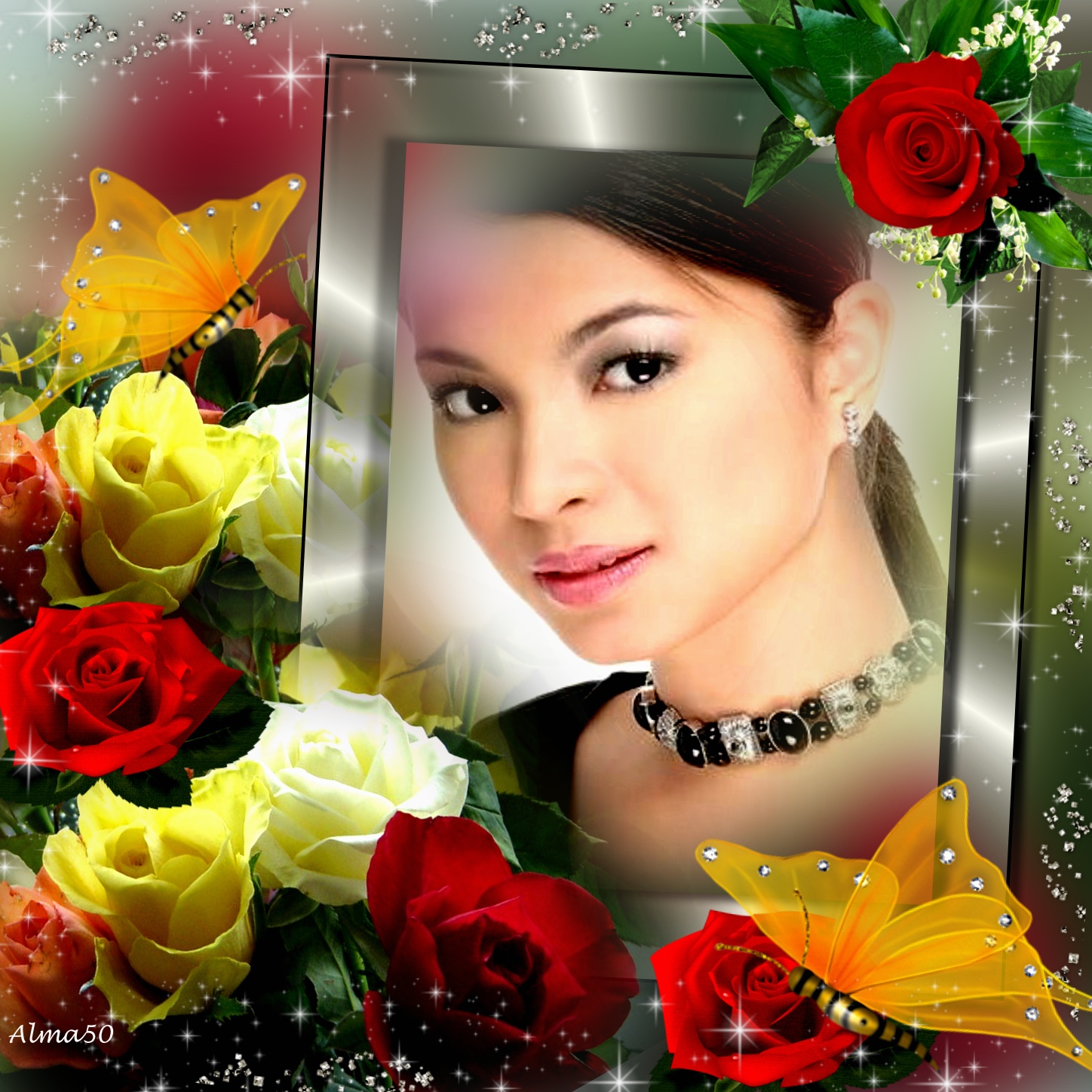 alma50's ME! Frames - 2011 May - Flower Frame Alma50 me - Flower Frame ...