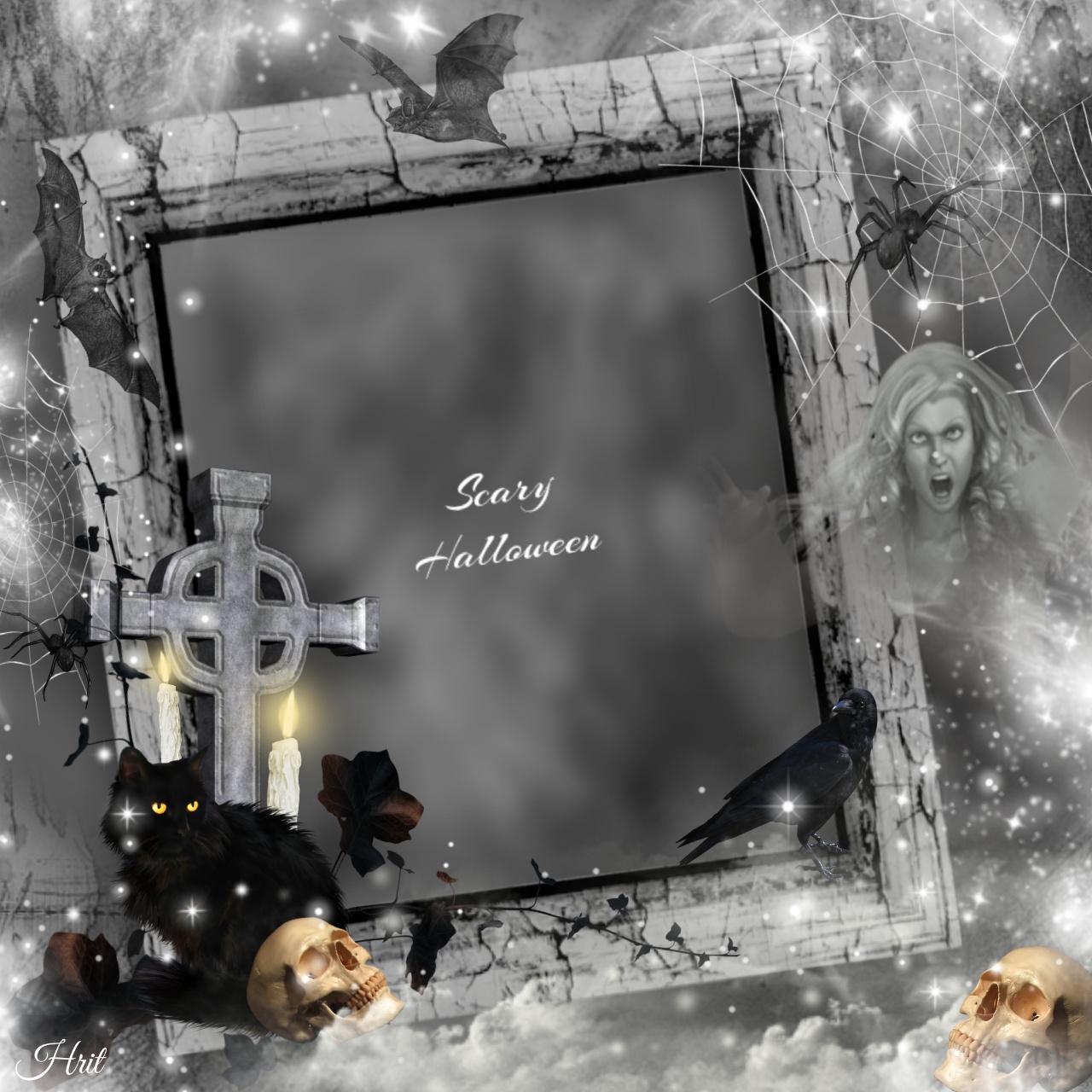 hrit's Halloween Frames - 2020 - Scary Halloween Hrit halloween ghost ...