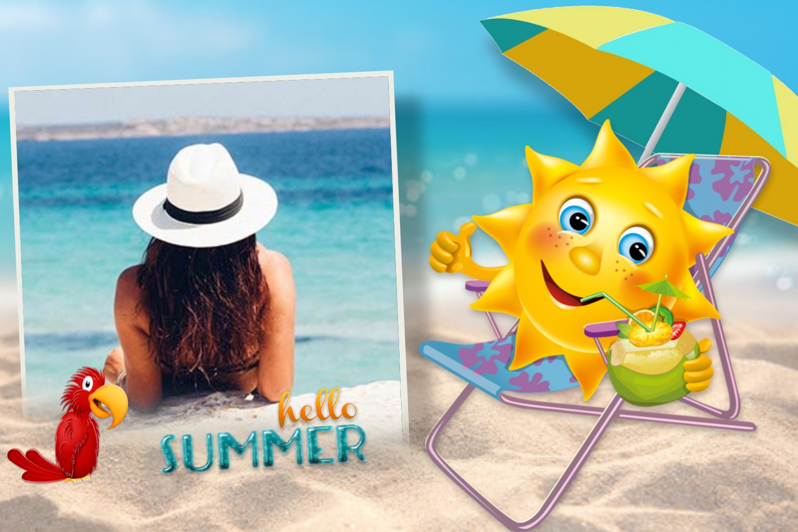 Elizabeth's SUMMER 😎 - Summer Ocean Beach - Summer Ocean Beach Smiley ...