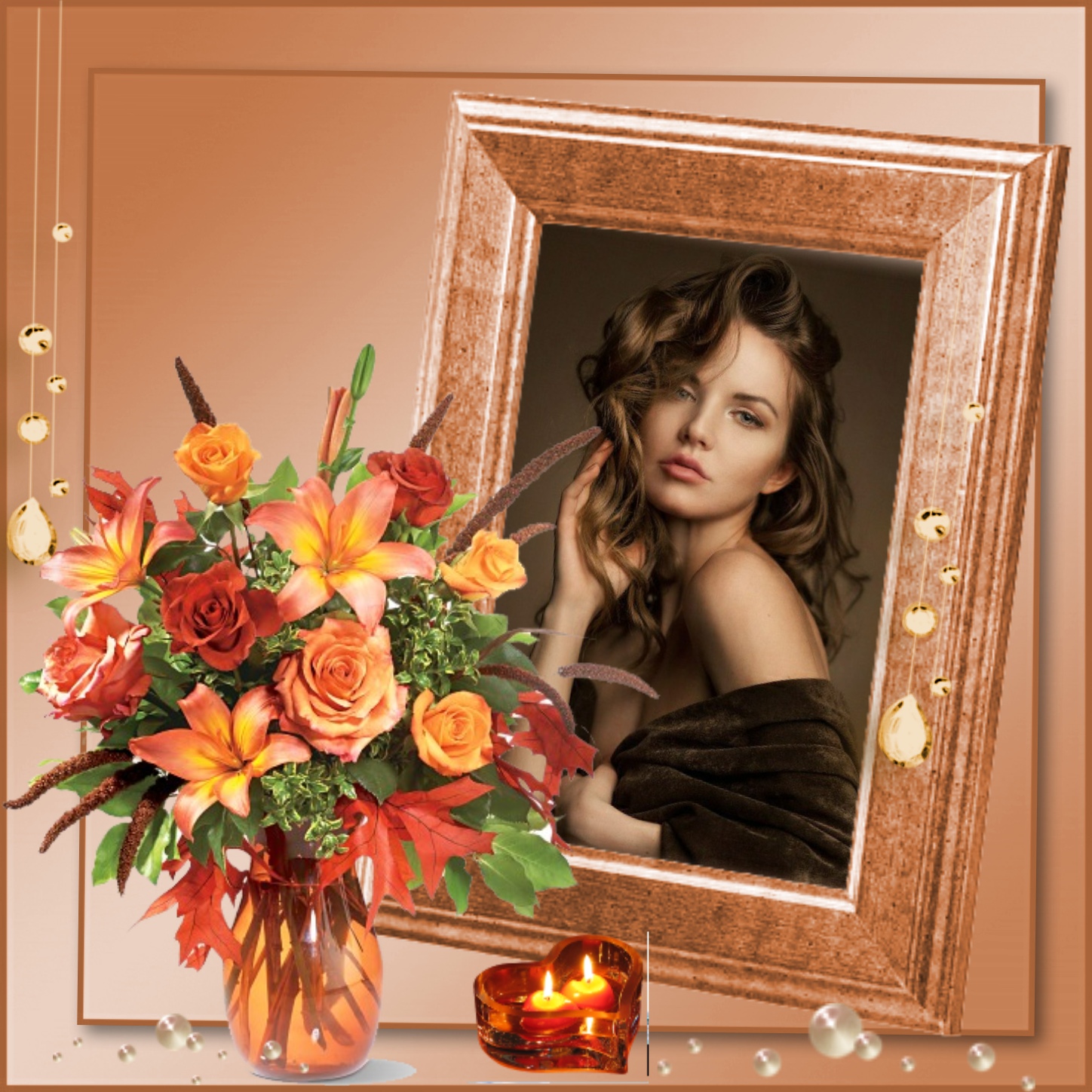 Nette's Colorful Kimi Frames🌈 - Autumn Flowers Colourful Kimi Frame Me ...