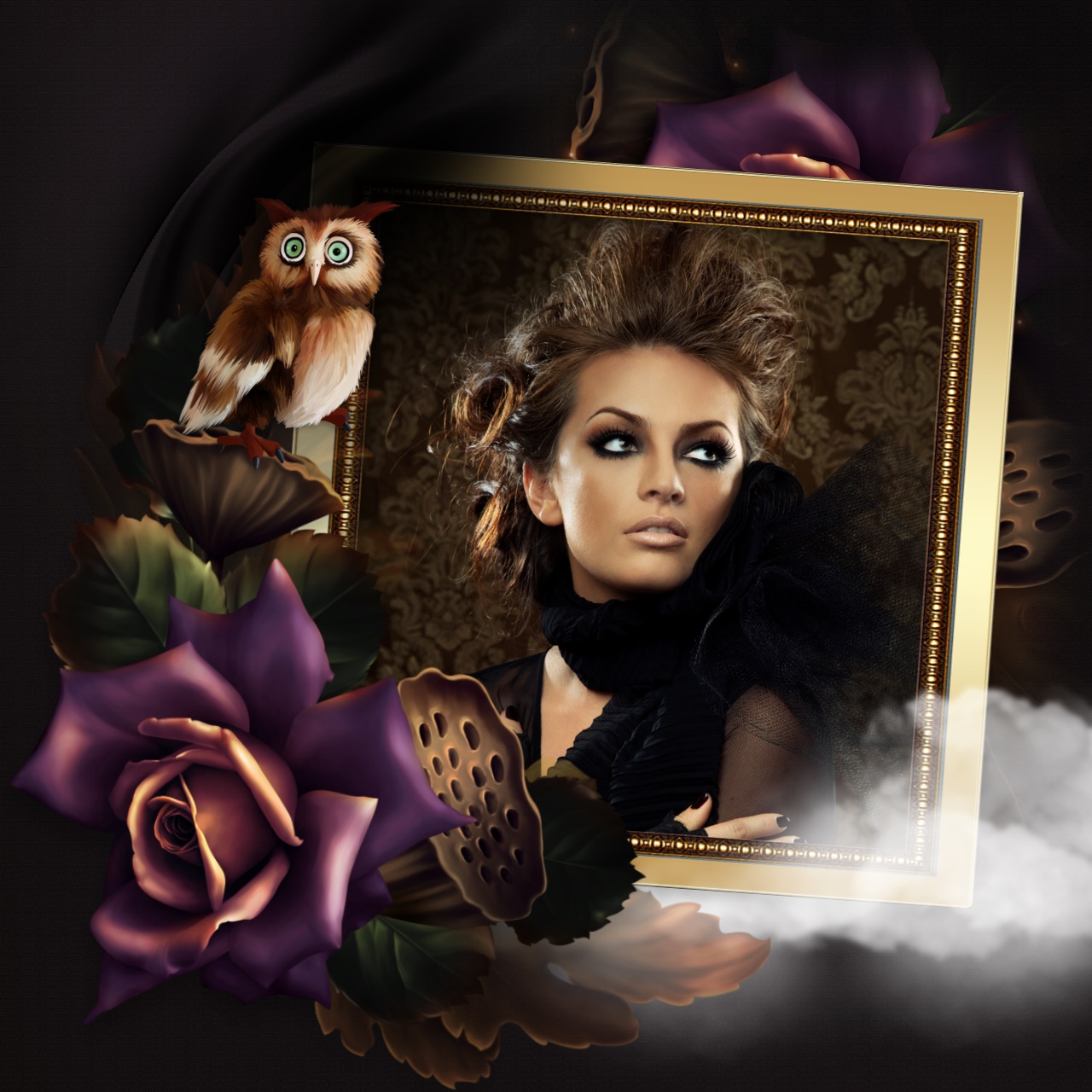 Elizabeth's HALLOWEEN 🎃 1/2 - Halloween Purple Rose Autumn Rose ...