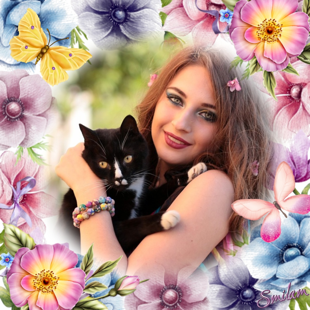 smilam's Kimi Frames - Kimi Frames - Spring Summer Frame of Flowers and ...