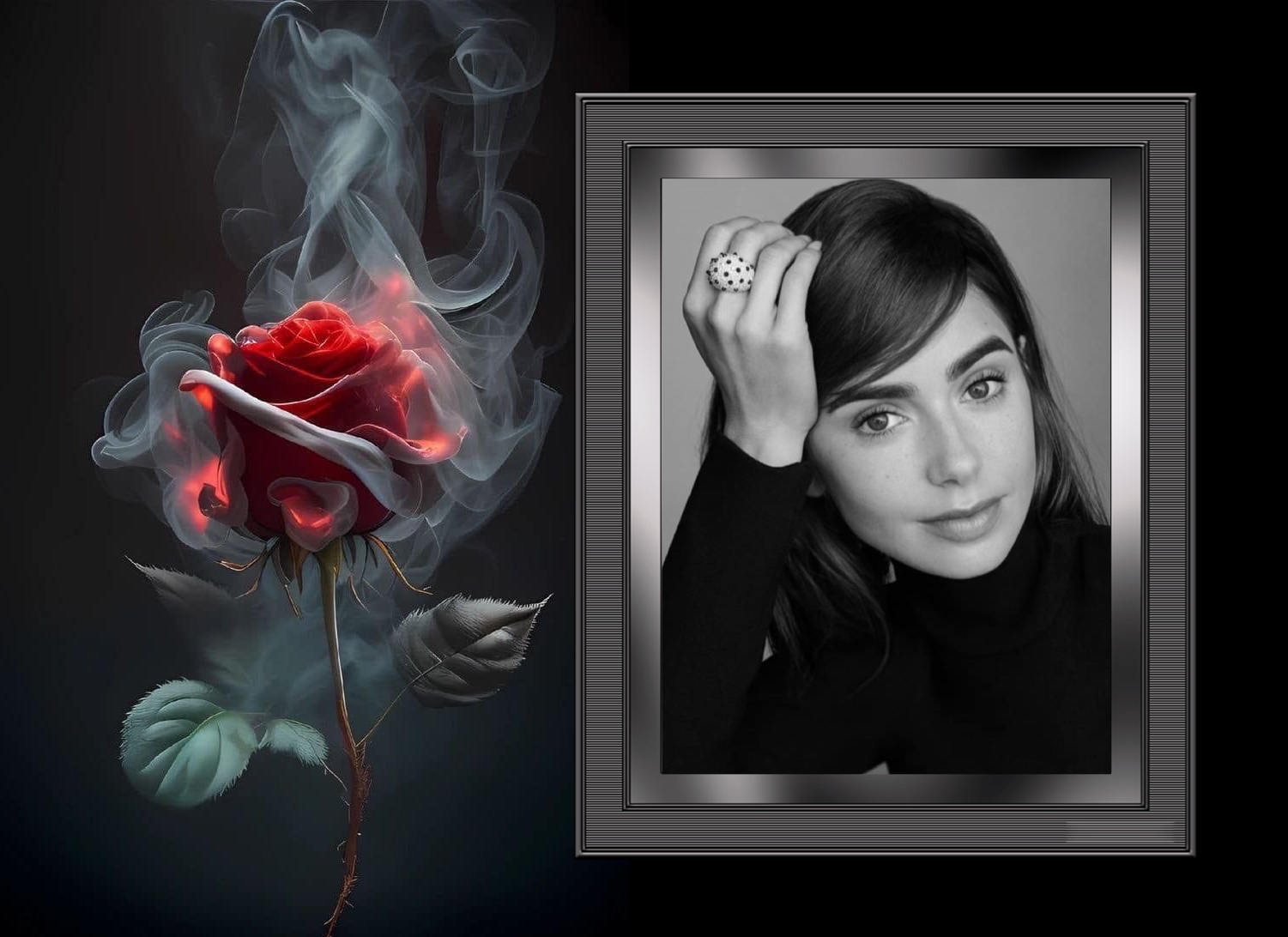 Nette's Single Flower Frame - Single Flower Frame Picture Frame Nette ...