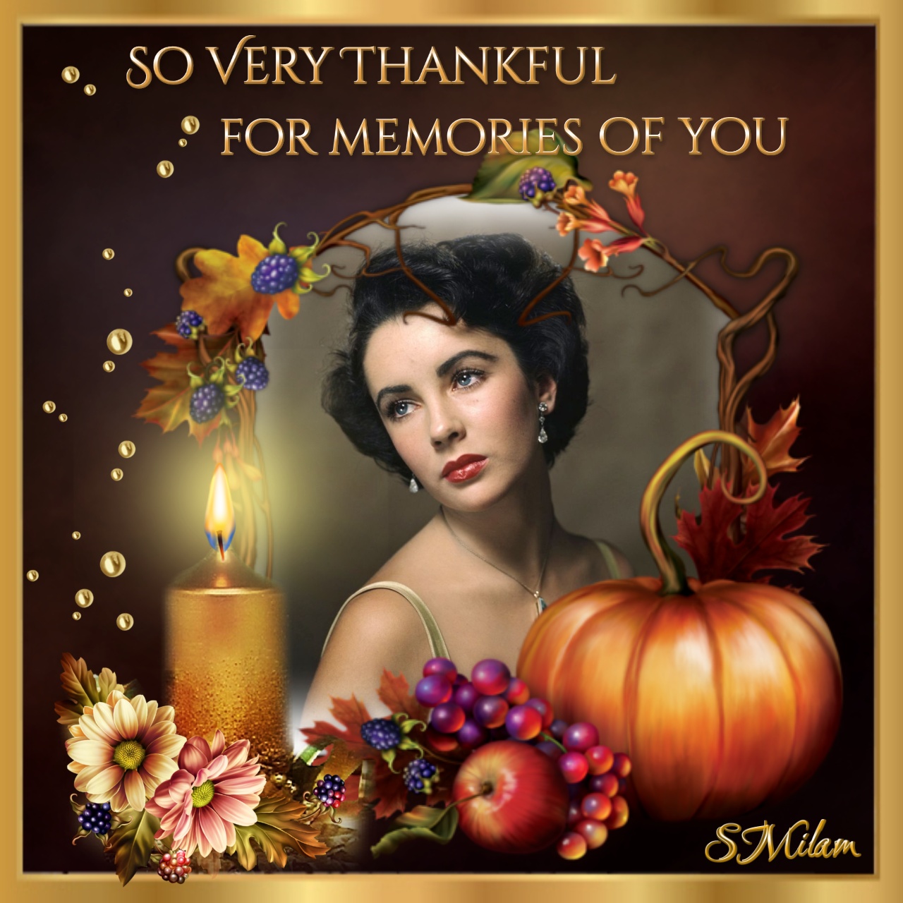 smilam's Thanksgiving Frames - So Very Thankful for Memories of You ...