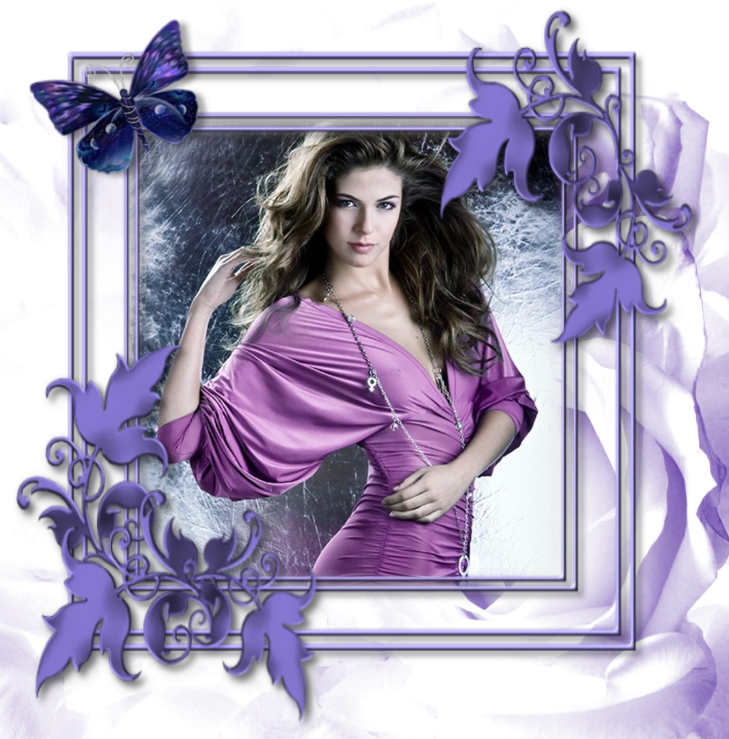 marialedesma1958's Picture Frames - 2011 September - Purple Wire Frame ...