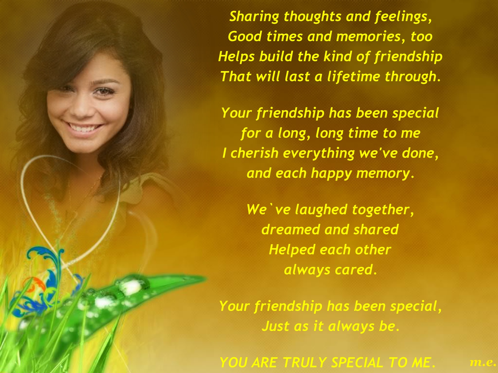 manutencop's Poem Frames - 2010 April - You are truly special ...