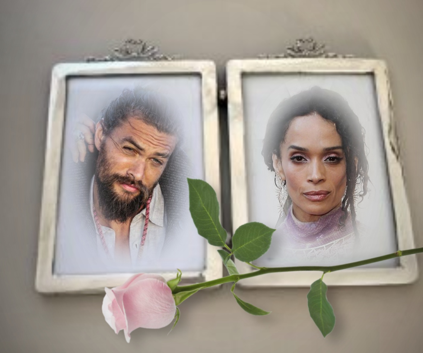 Jezebel64's Double Frames - Double Frame Friends Family Pink Rose ...